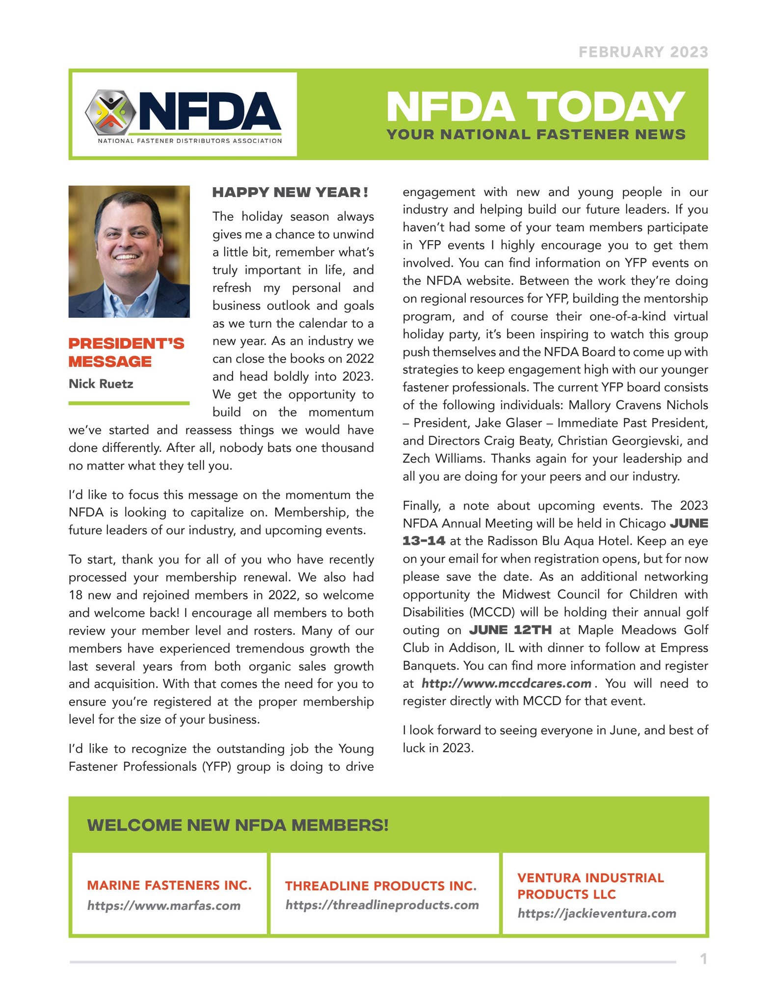 February 2023 NFDA Today by National Fastener Distributors Association - Issuu