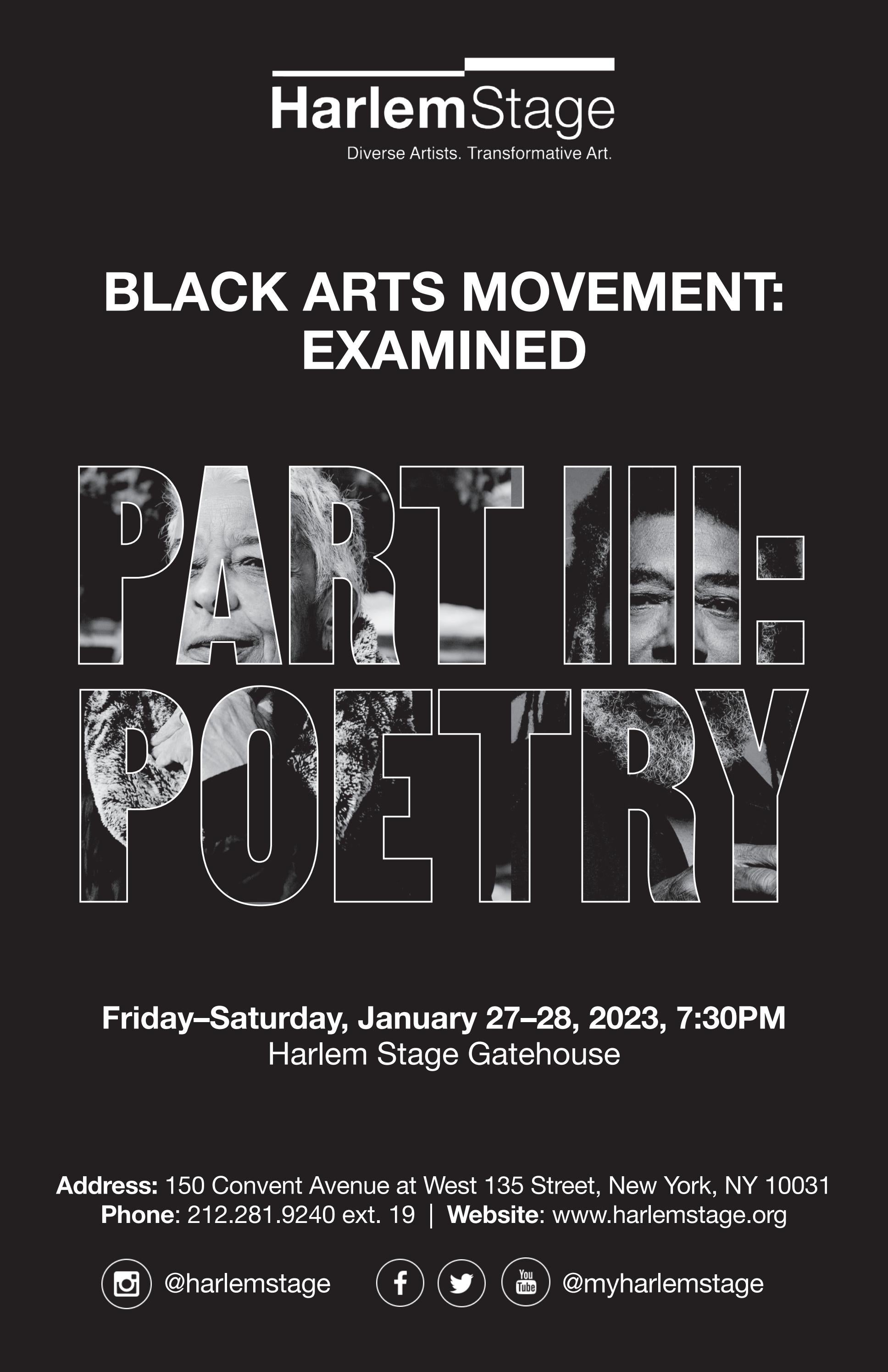 Black Arts Movement: Examined Part III—Poetry by Harlem Stage - Issuu
