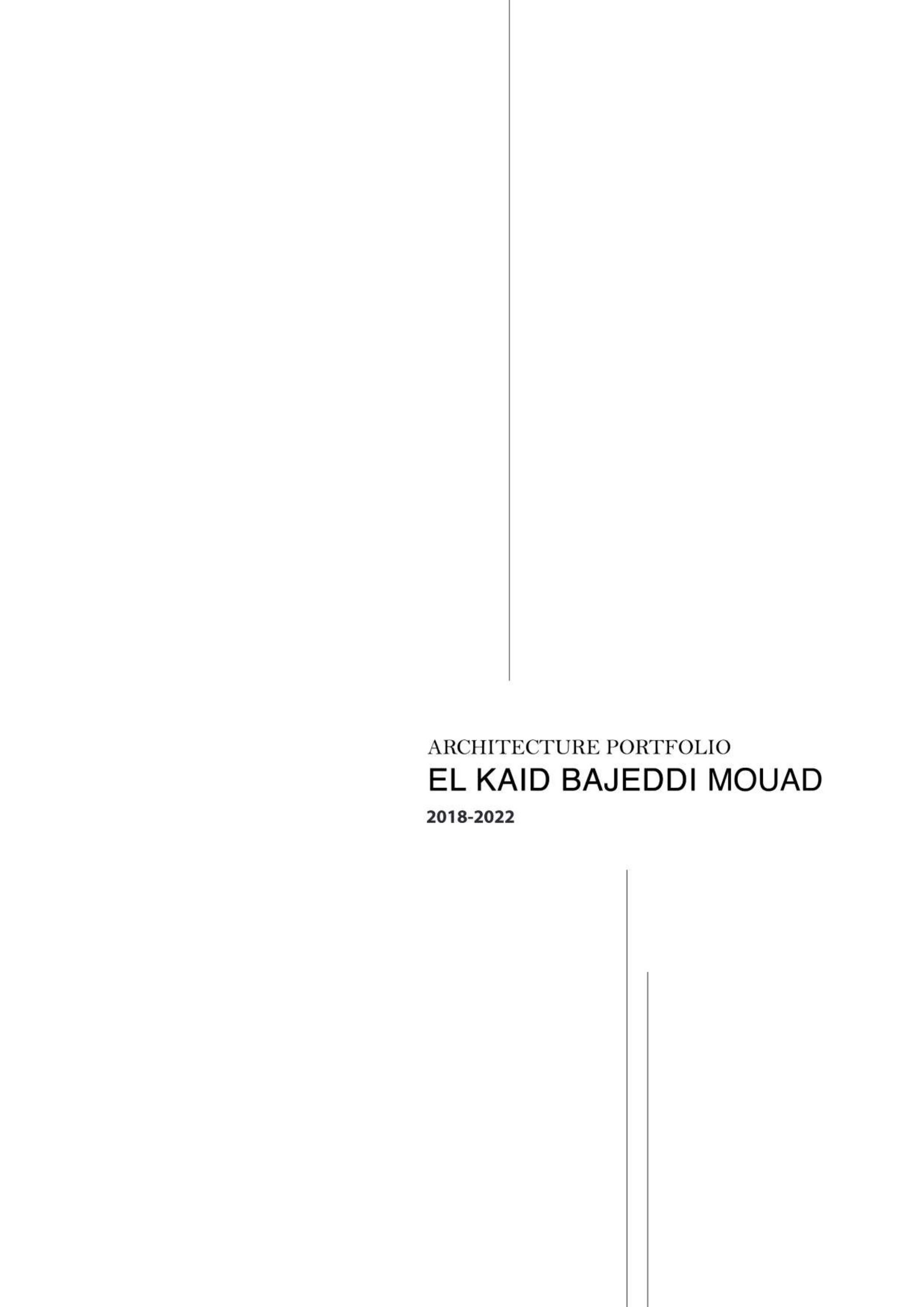 ARCHITECTURE PORTFOLIO by Mouad El Kaid - Issuu