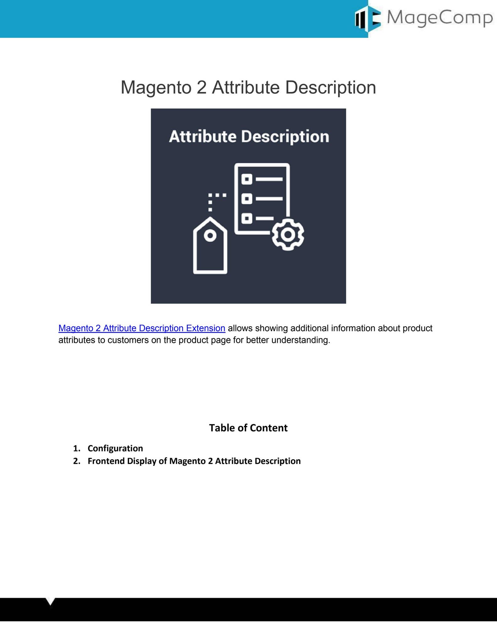 Magento 2 Attribute Description Extension by MageComp - Issuu