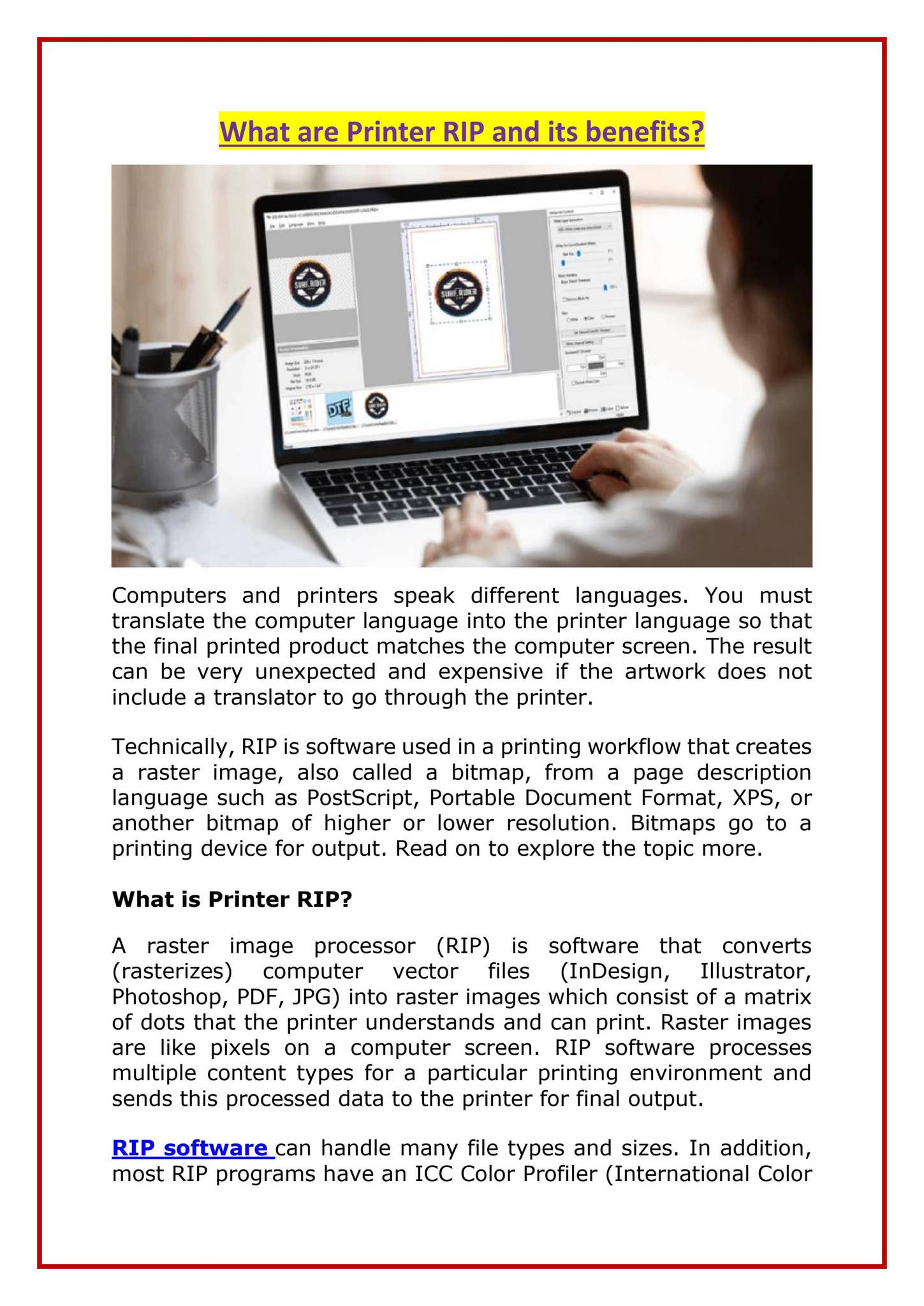 What are Printer RIP and its benefits? by Acrorip - Issuu