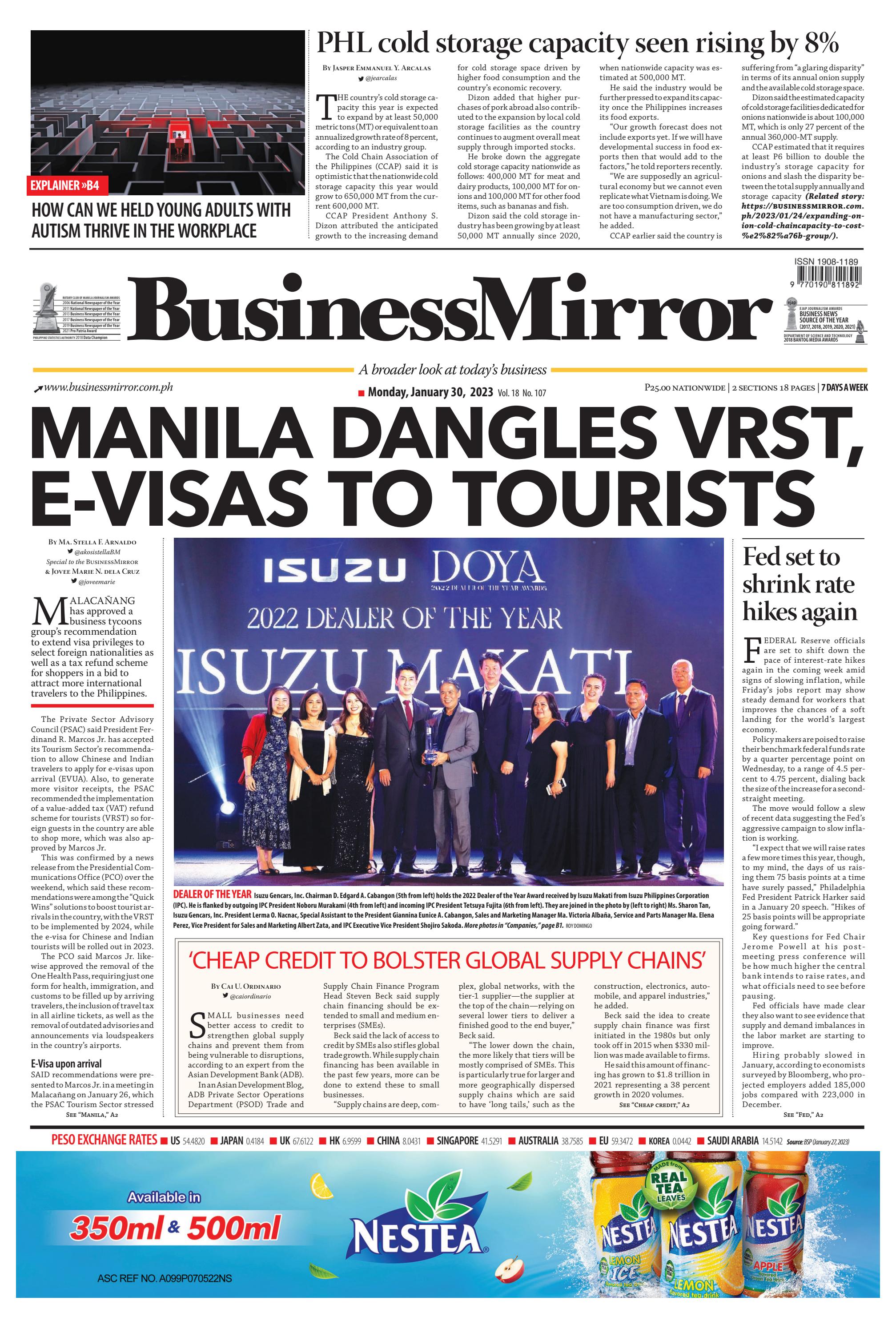 BusinessMirror January 30 2023 By BusinessMirror Issuu BusinessMirror January 30 2023 By BusinessMirror Issuu