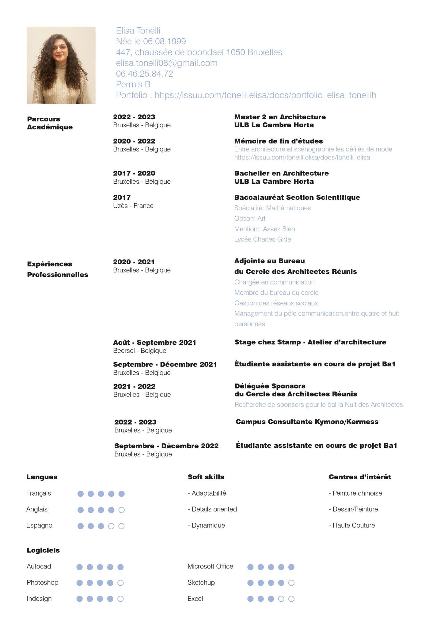 CV by Tonelli Elisa - Issuu
