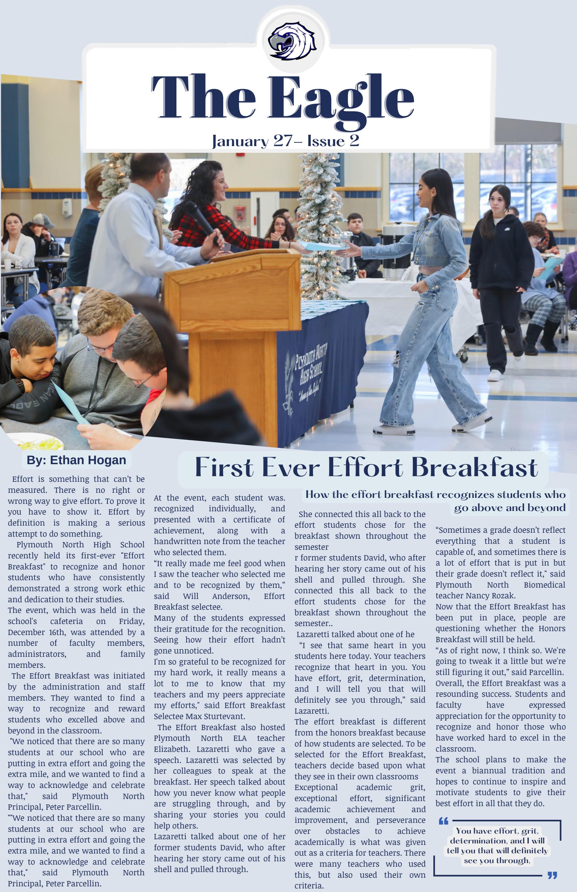 The Eagle | Issue 2 | January 2023 by Plymouth Public Schools - Issuu