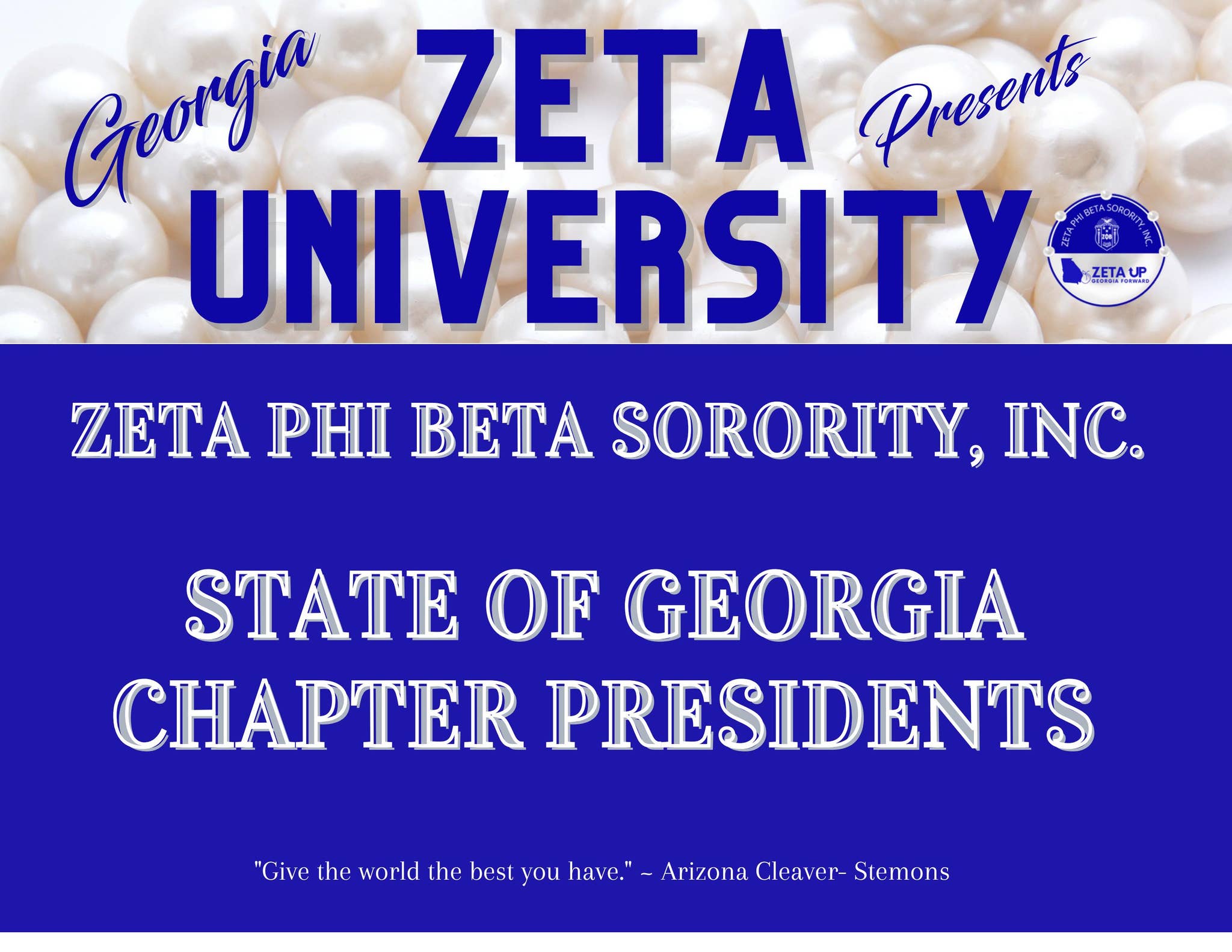 Georgia Zeta University- State of Georgia Chapter Presidents by LaShaye ...