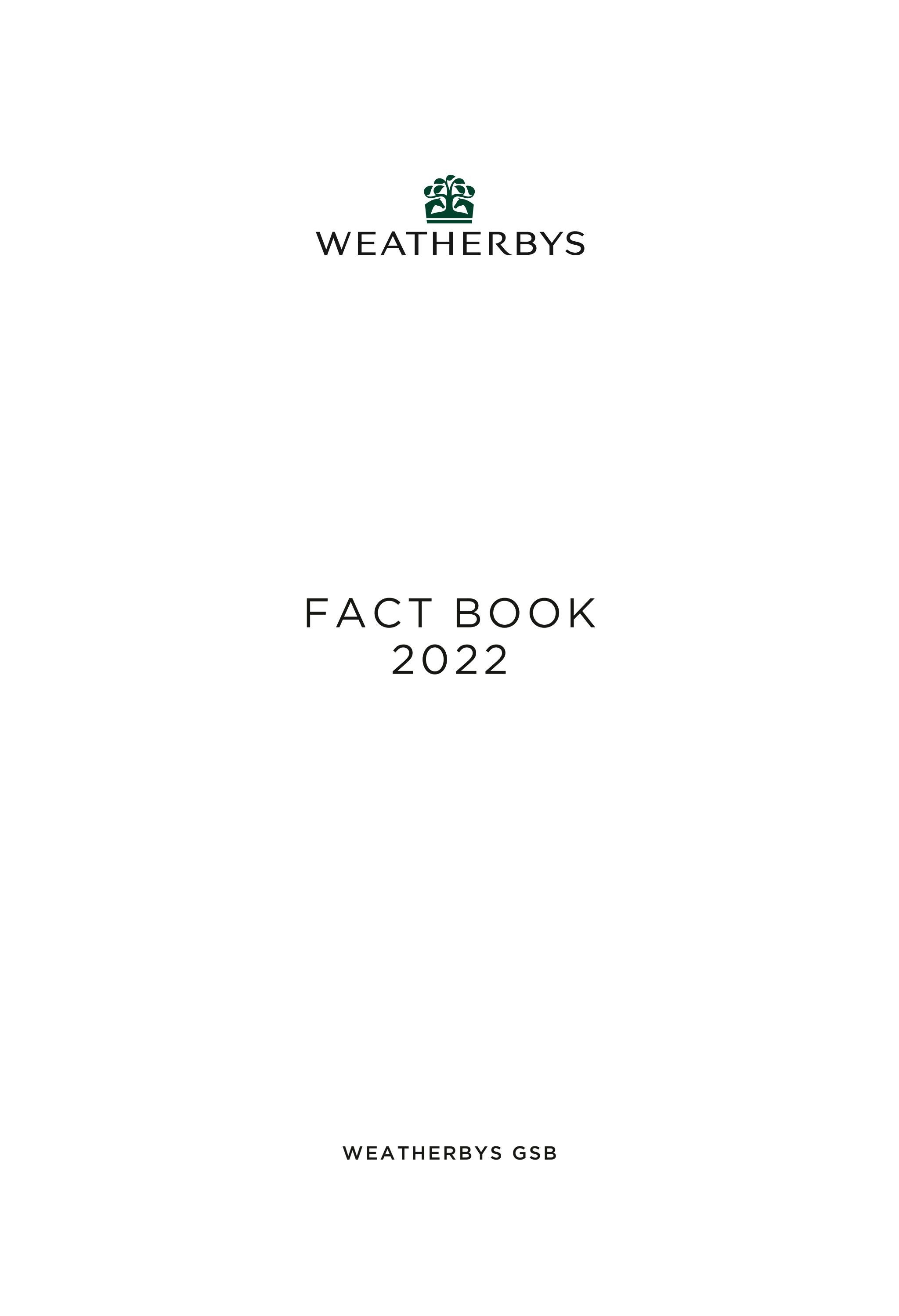 Weatherbys Fact Book 2022 by Weatherbys - Issuu