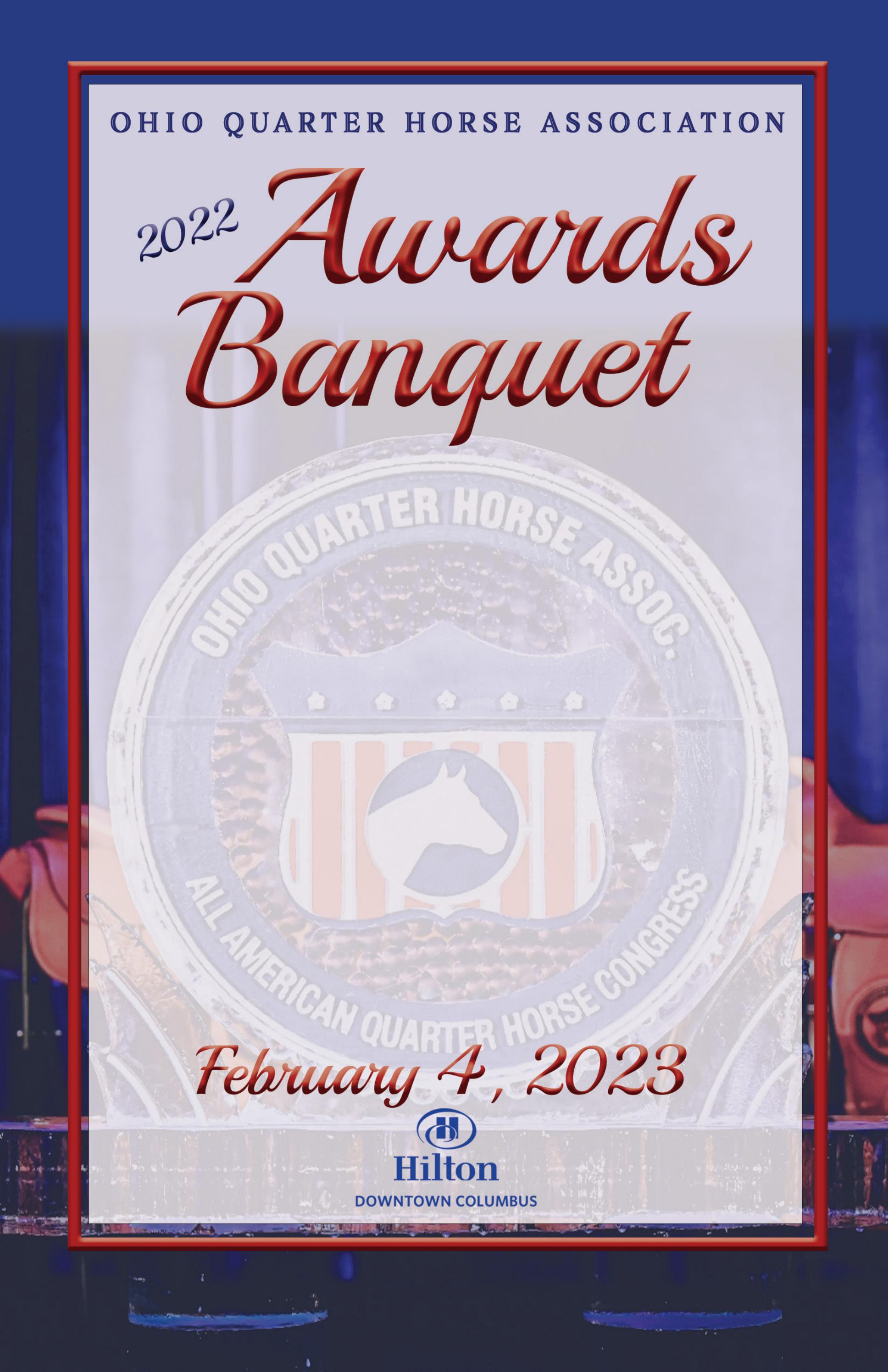 2022 OQHA Banquet Program by Ohio Quarter Horse Association - Issuu