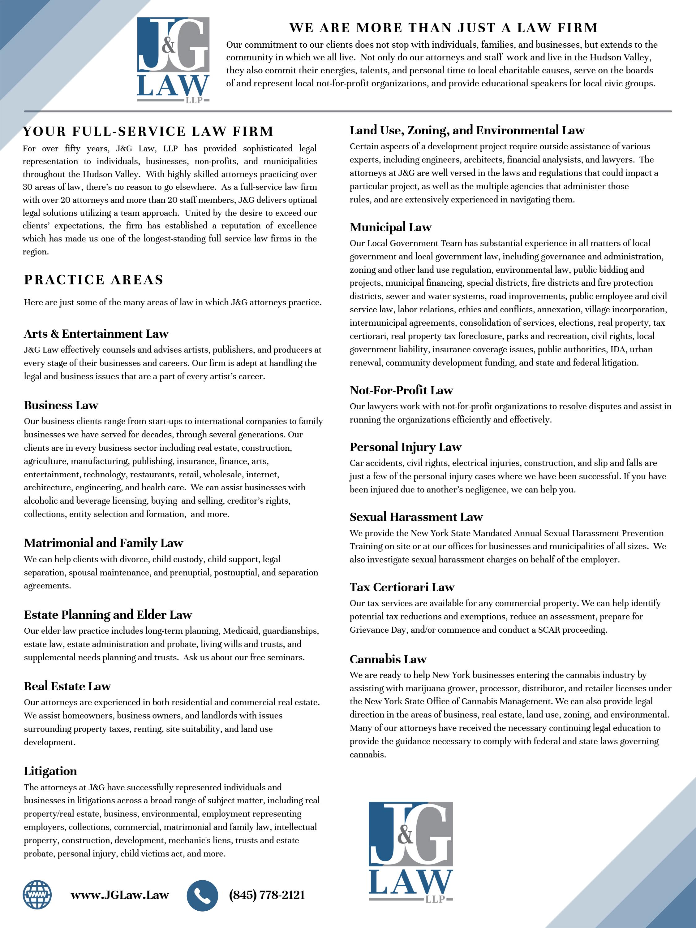 J&G Law Overview by J&G Law, LLP - Issuu