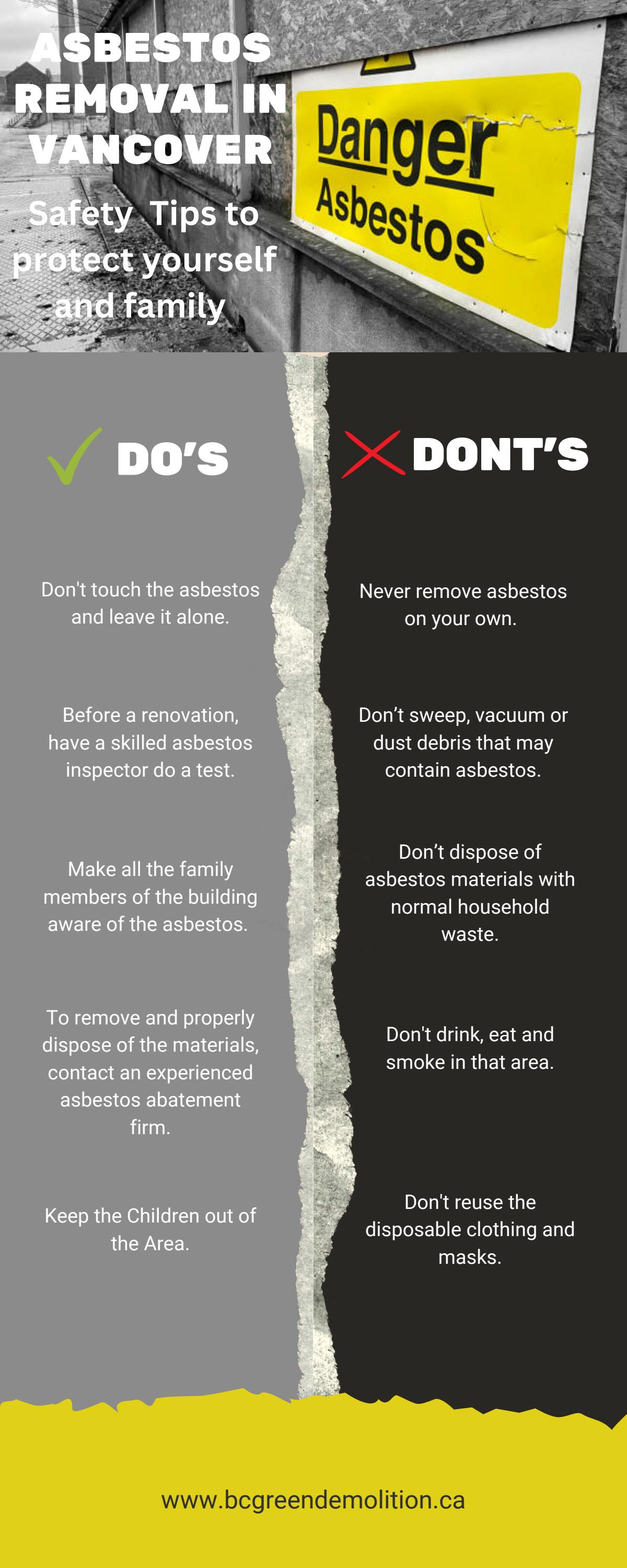 Asbestos Removal In Vancouver ( Safety tips ) by BC Green Demolition ...