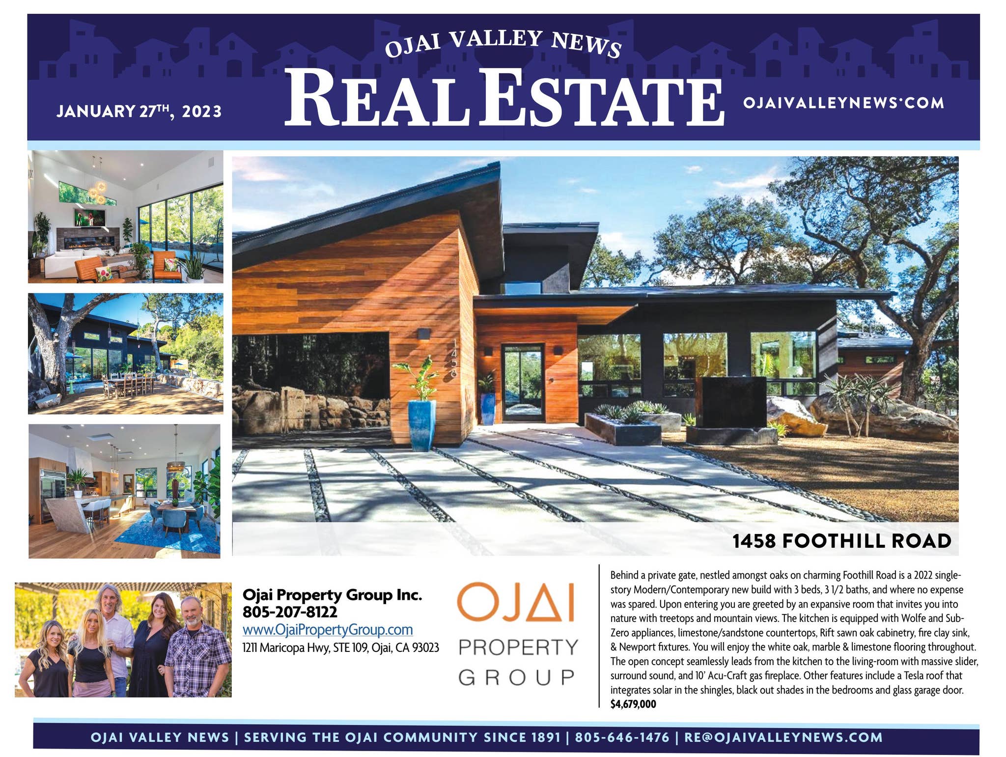 Ojai Valley News Real Estate Weekly, January 27, 2023 by Ojai Magazine ...