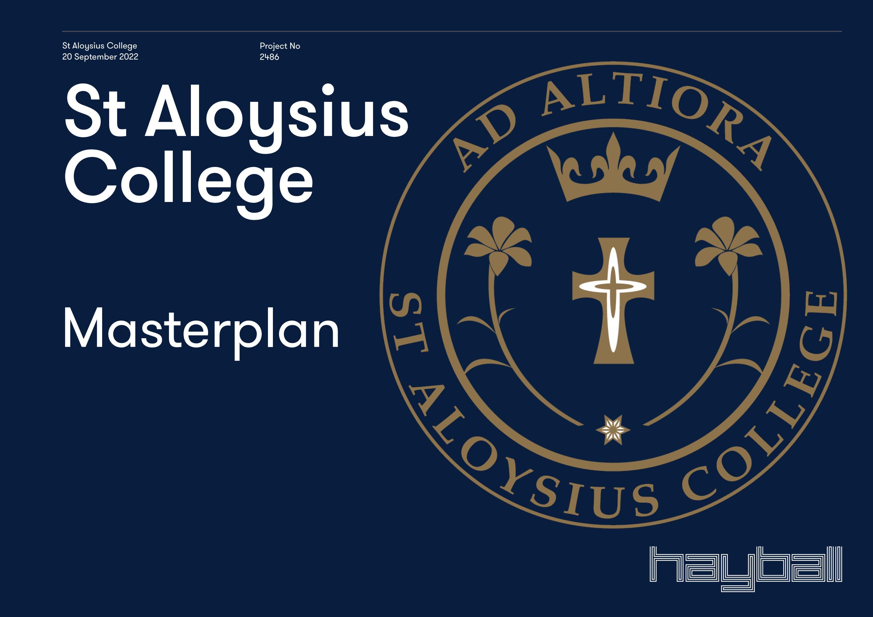 Masterplan - St Aloysius College by St Aloysius College - Issuu