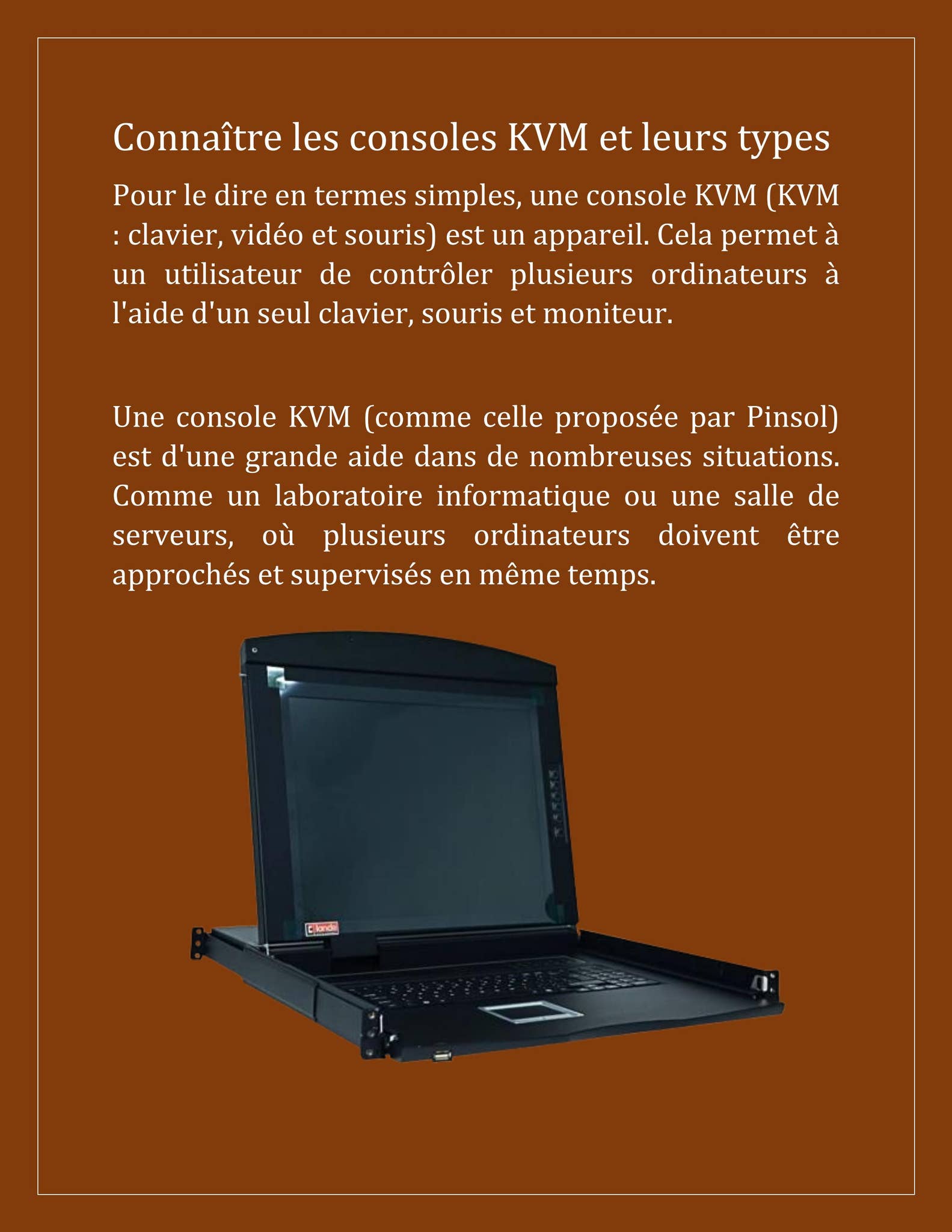 Connaître les consoles KVM et leurs types by Pinsol - Issuu