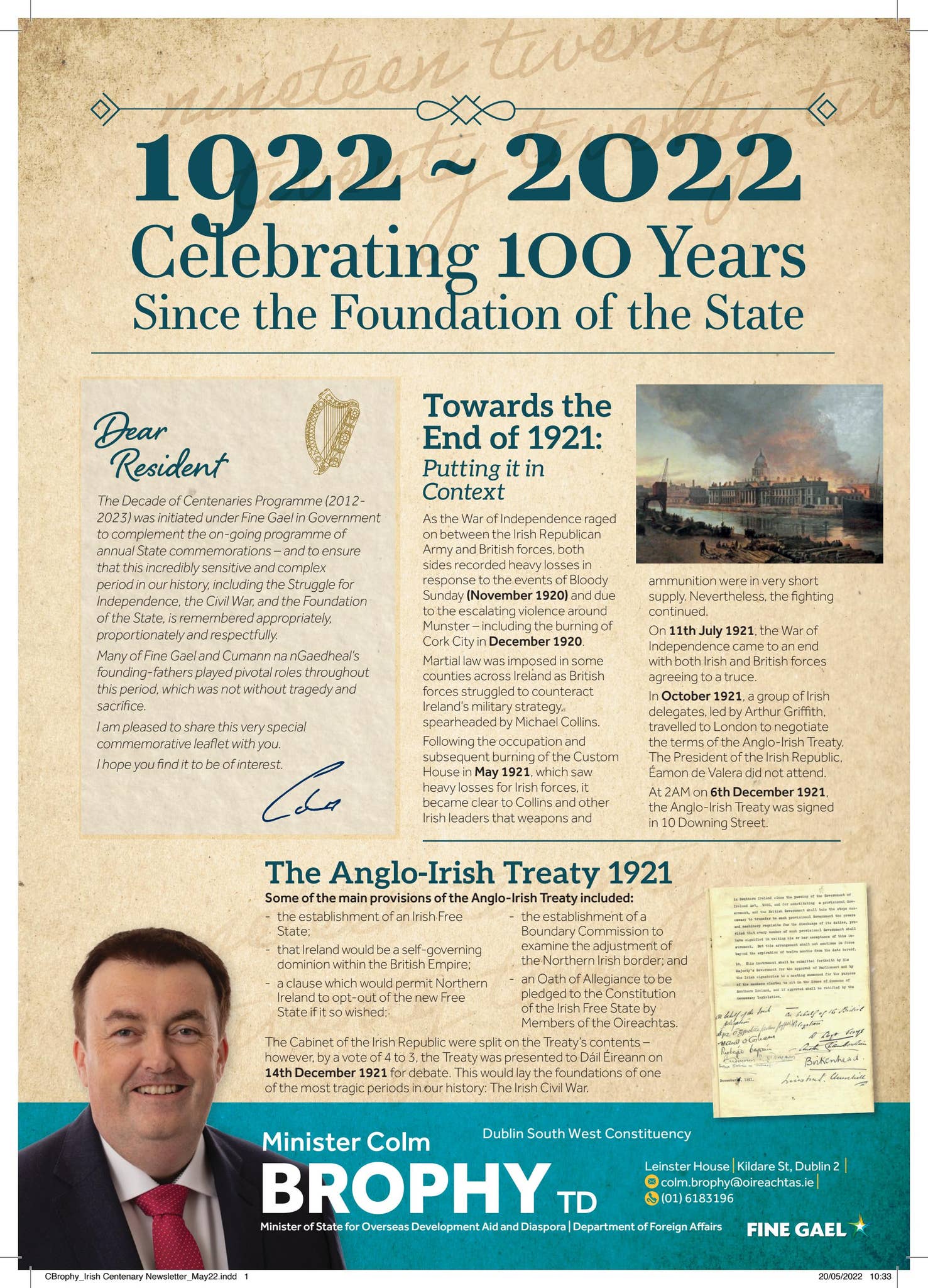 Centenary Leaflet 2021-2022 by Colm Brophy - Issuu