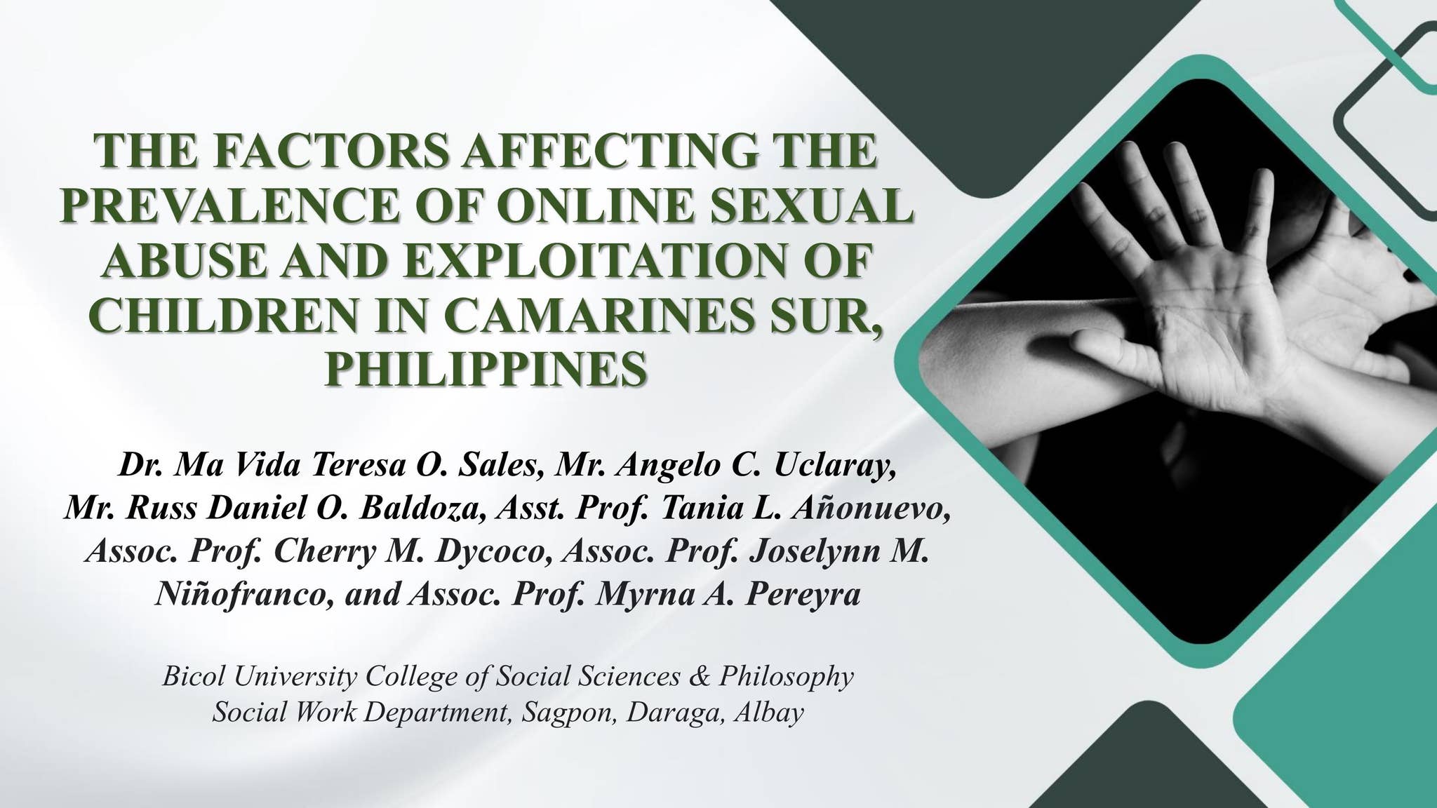 The factors affecting the prevalence of OSAEC by worldhopeintl - Issuu