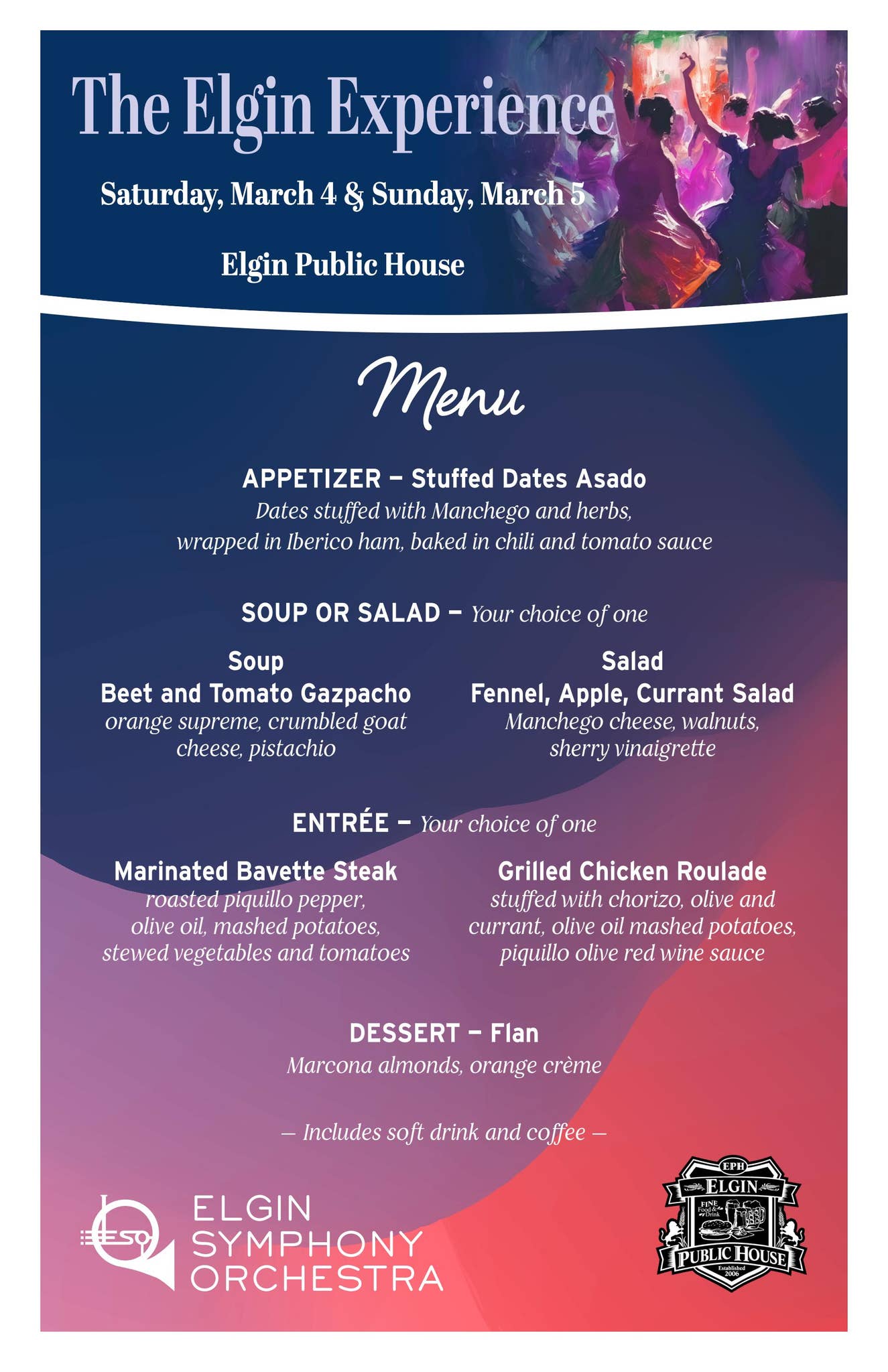 The Elgin Experience March 4 & 5 Menu - Elgin Public House by ...