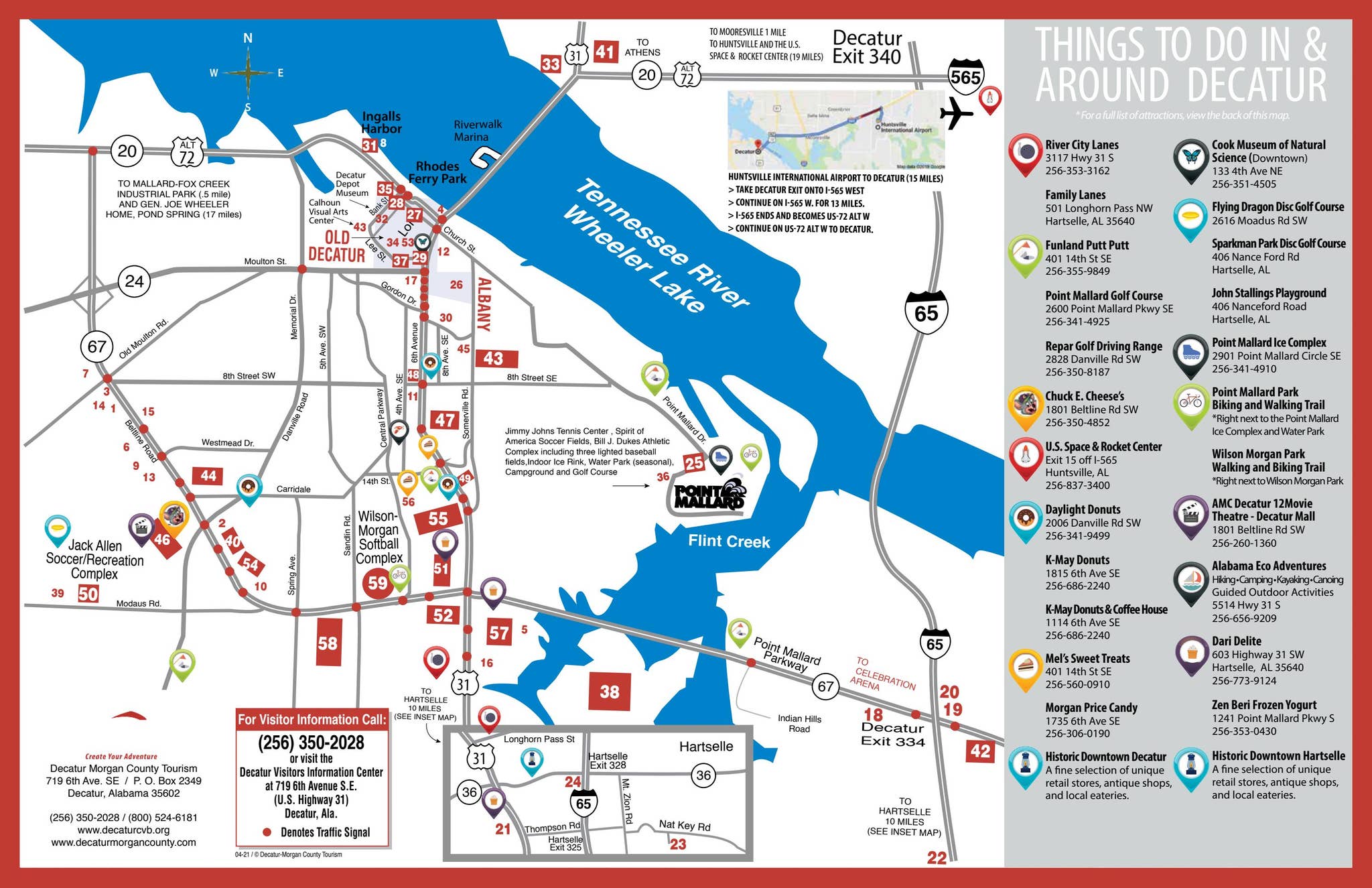 Map of Decatur by VisitDecaturAL - Issuu
