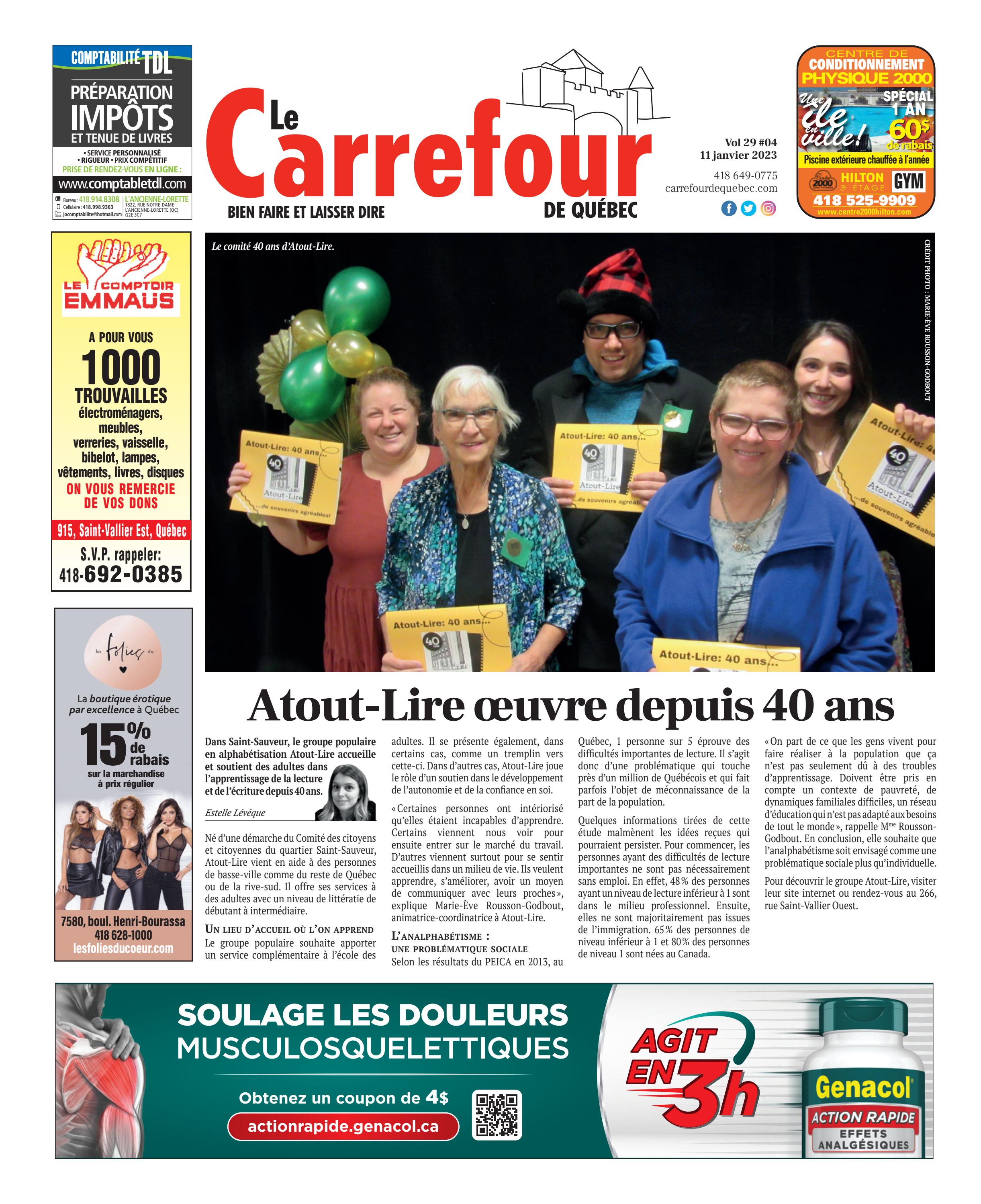 Le Carrefour de Québec du 11 janvier 2023 by redaction - Issuu