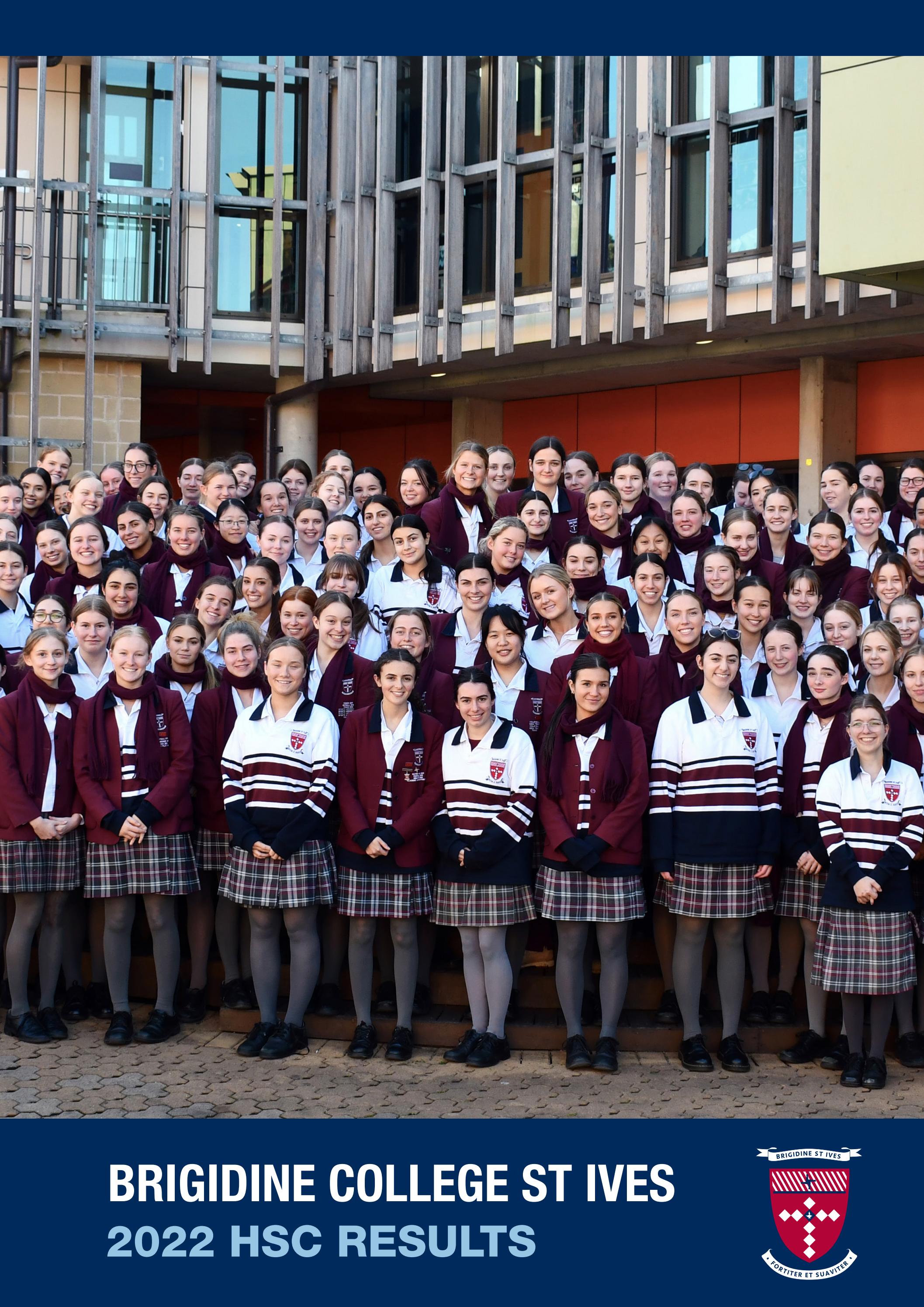 BRIGIDINE COLLEGE ST IVES 2022 HSC RESULTS by Brigidine College St Ives ...