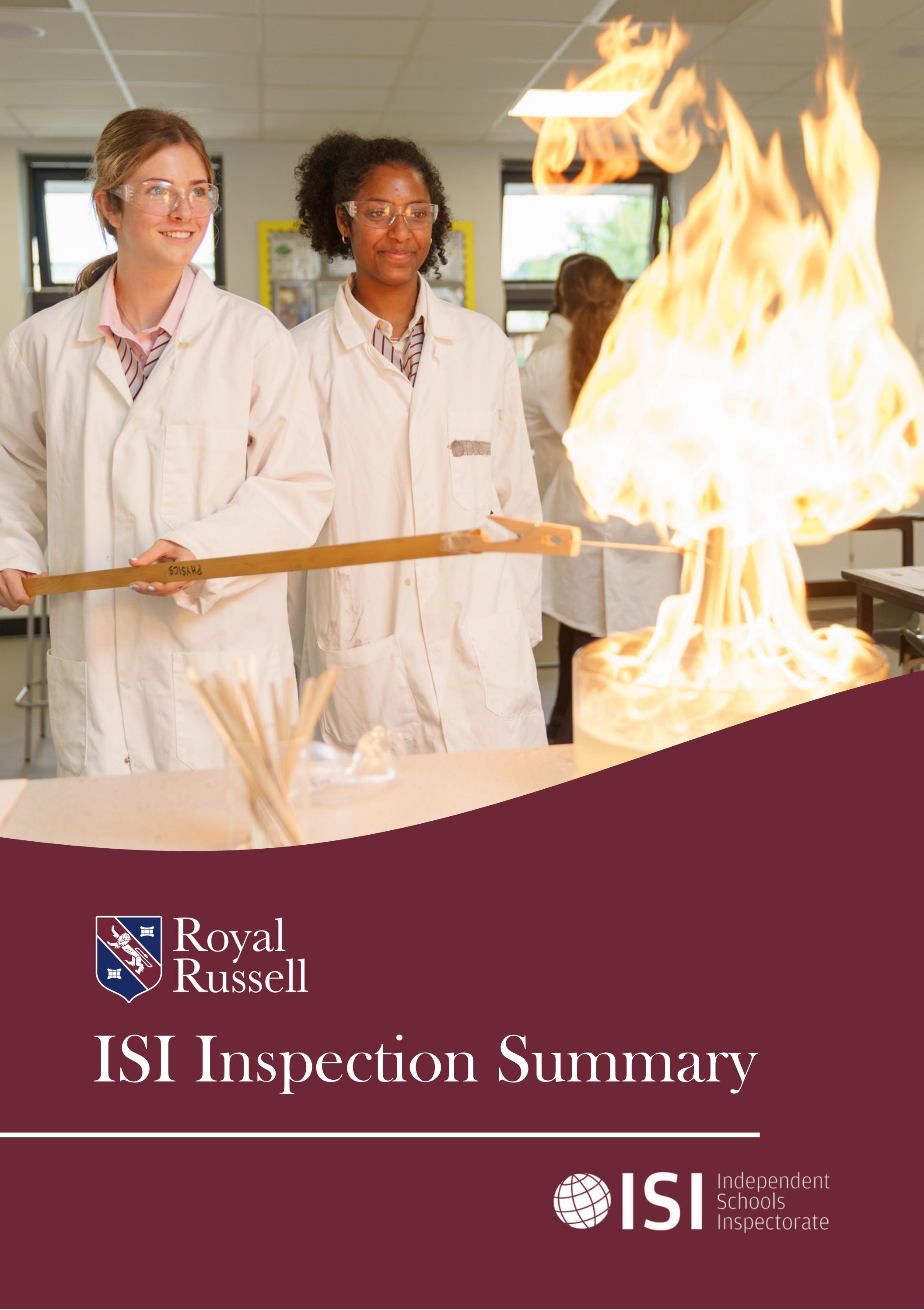 ISI Inspection Summary by RoyalRussellSchool - Issuu