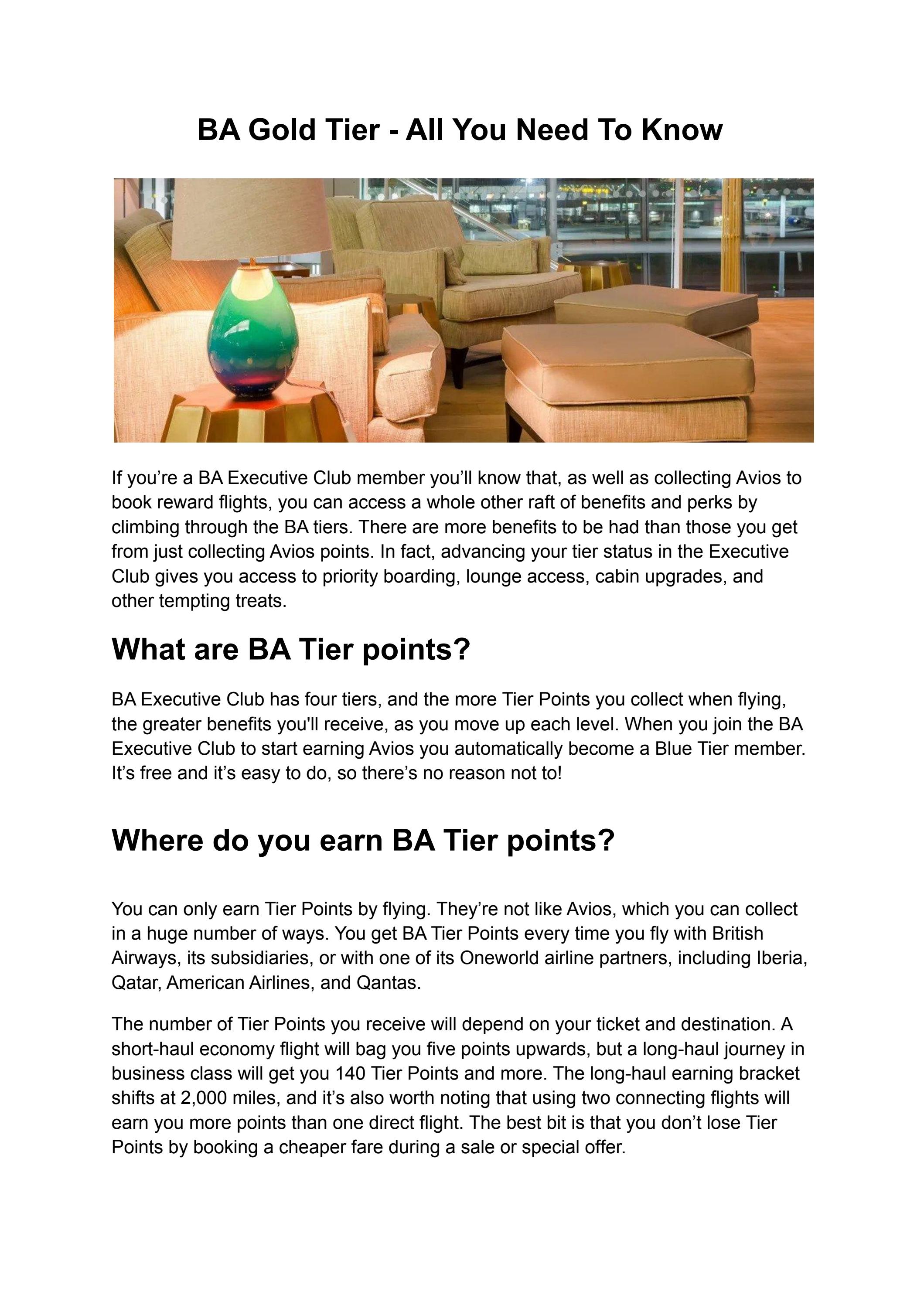 BA Gold Tier - All You Need To Know by Marketing Team - Issuu