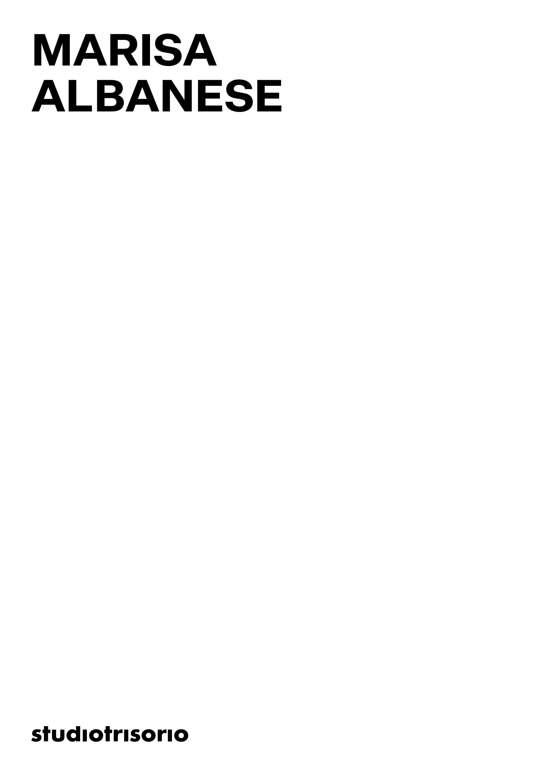 Marisa Albanese Booklet 2023 by Studio Trisorio - Issuu