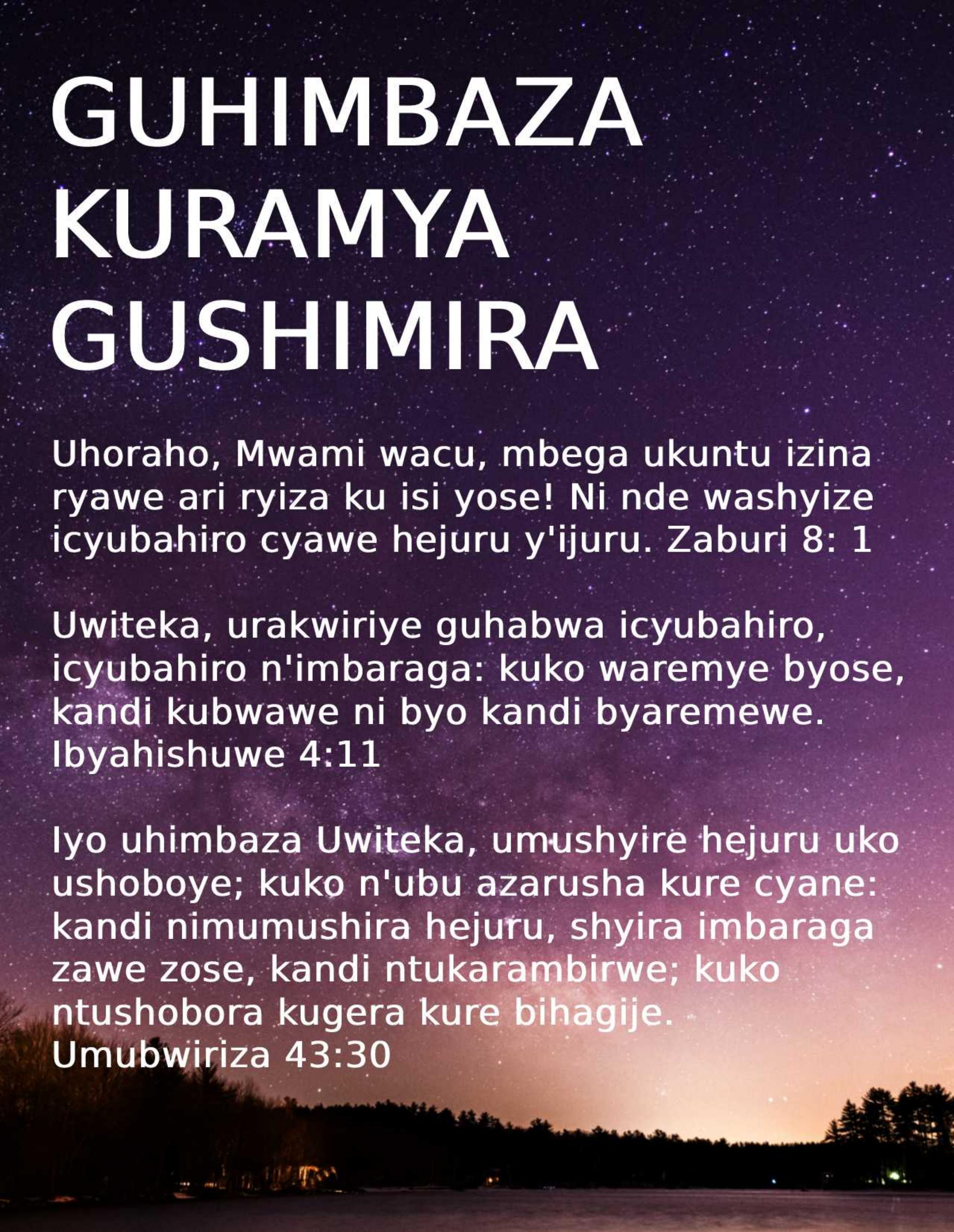 Kinyarwanda Praise Worship Thanksgiving Tract by Christian Tracts - Issuu