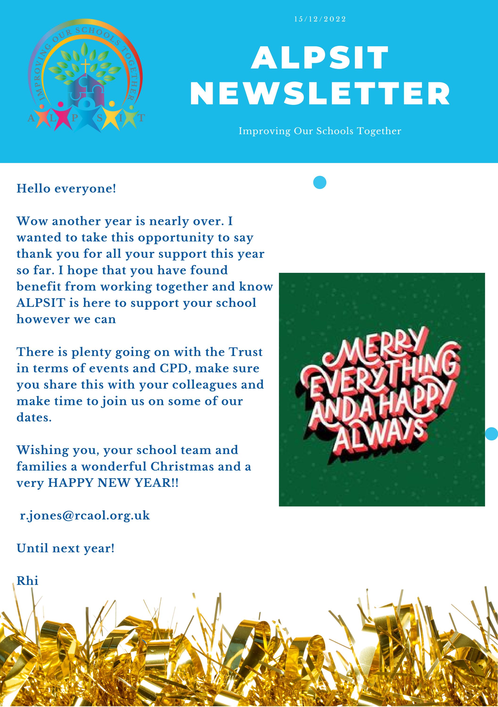 Newsletter - Autumn Term 2 2022 by Schudio - Issuu