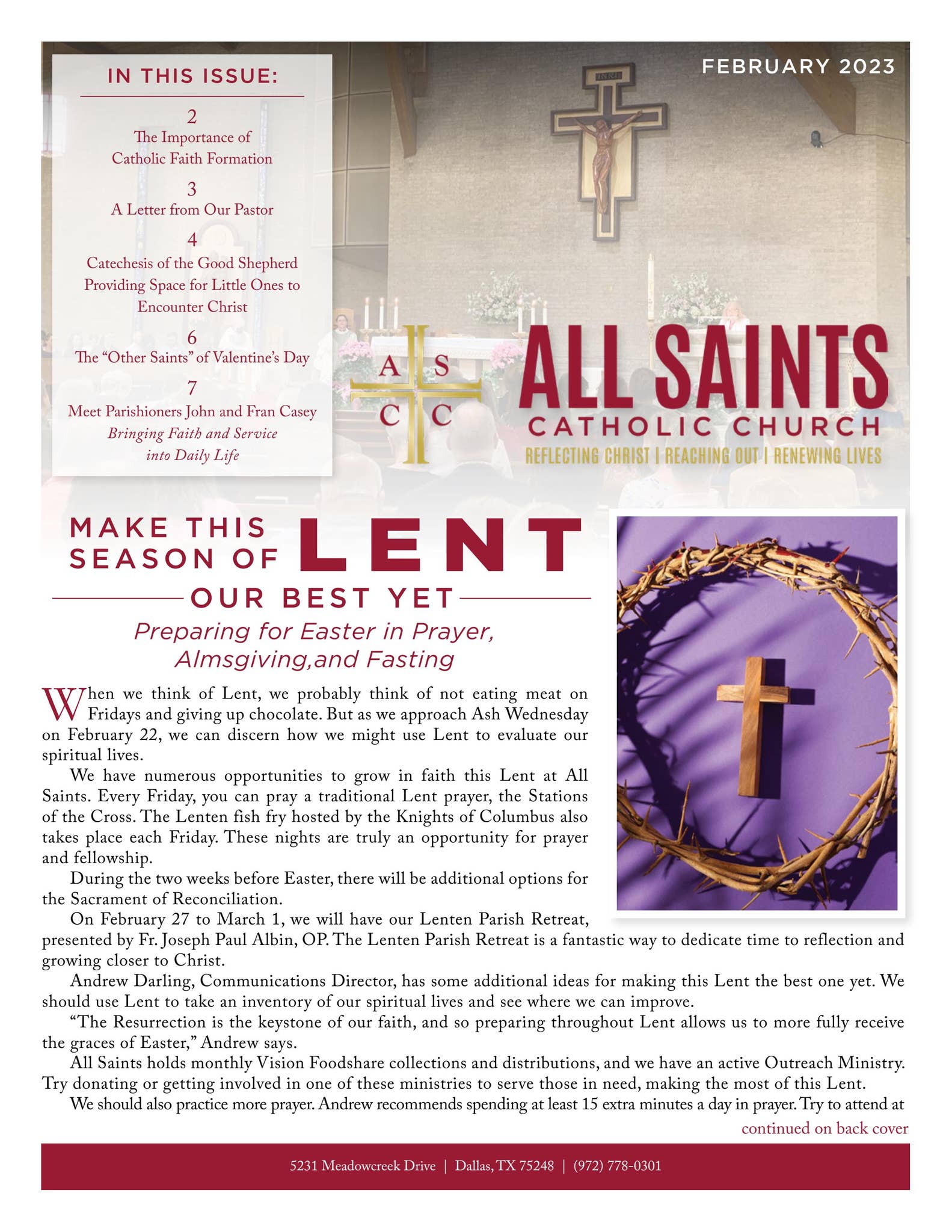 All Saints Catholic Church Newsletter — Feb 2023 by Catholic ...
