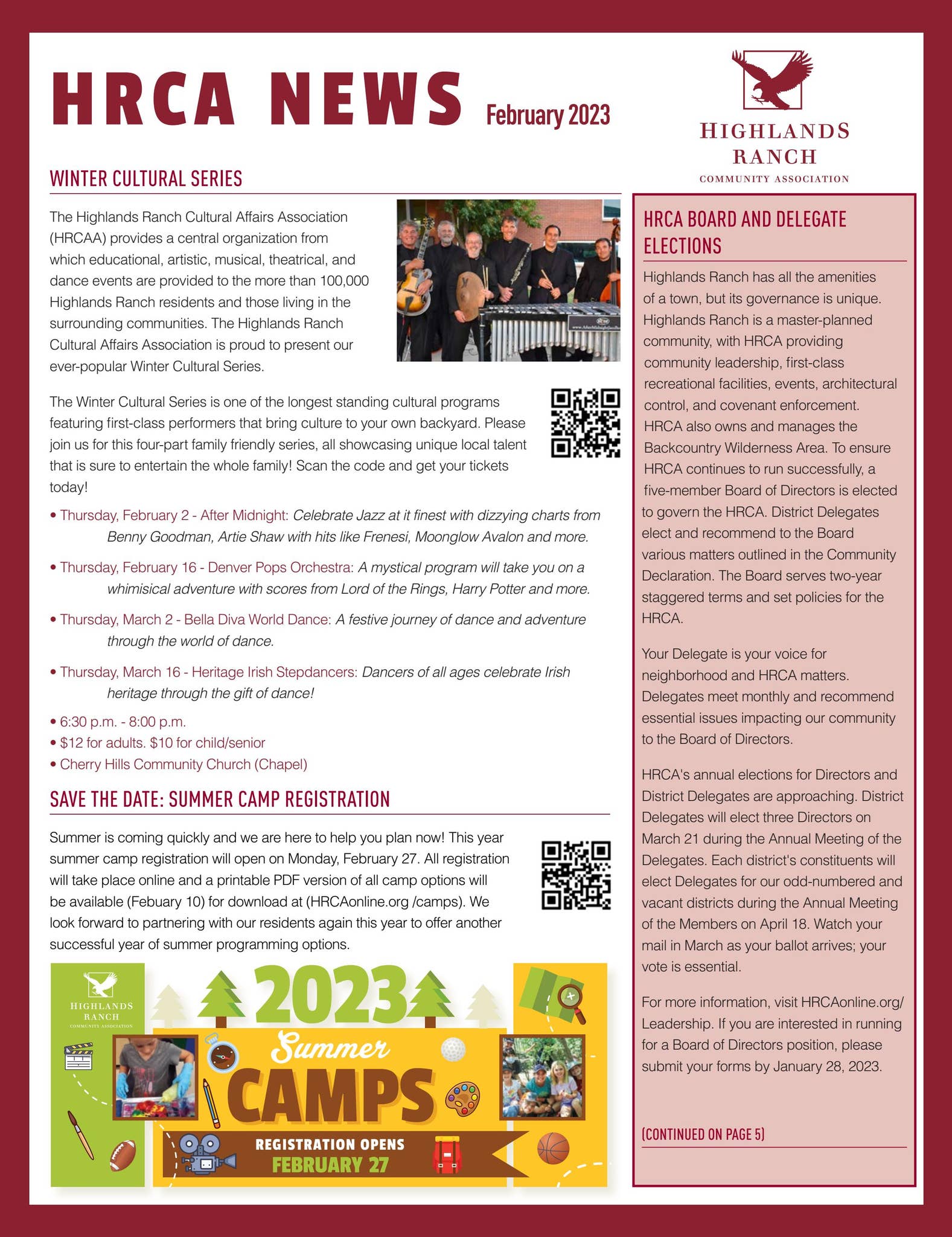 HRCA February 2023 Newsletter by Highlands Ranch Community Association ...