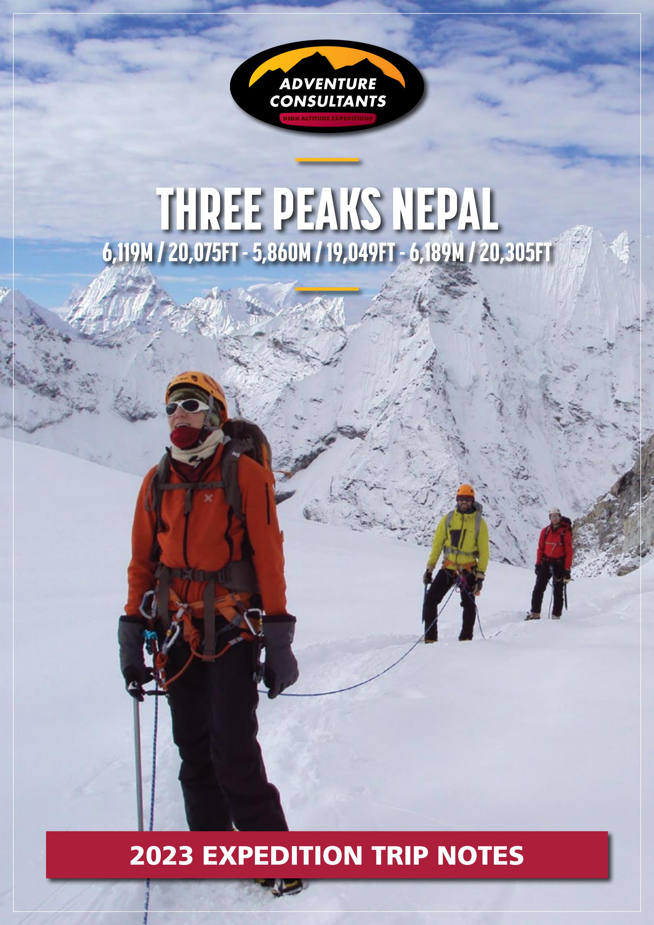 Adventure Consultants Three Peaks Nepal Expedition by Adventure ...