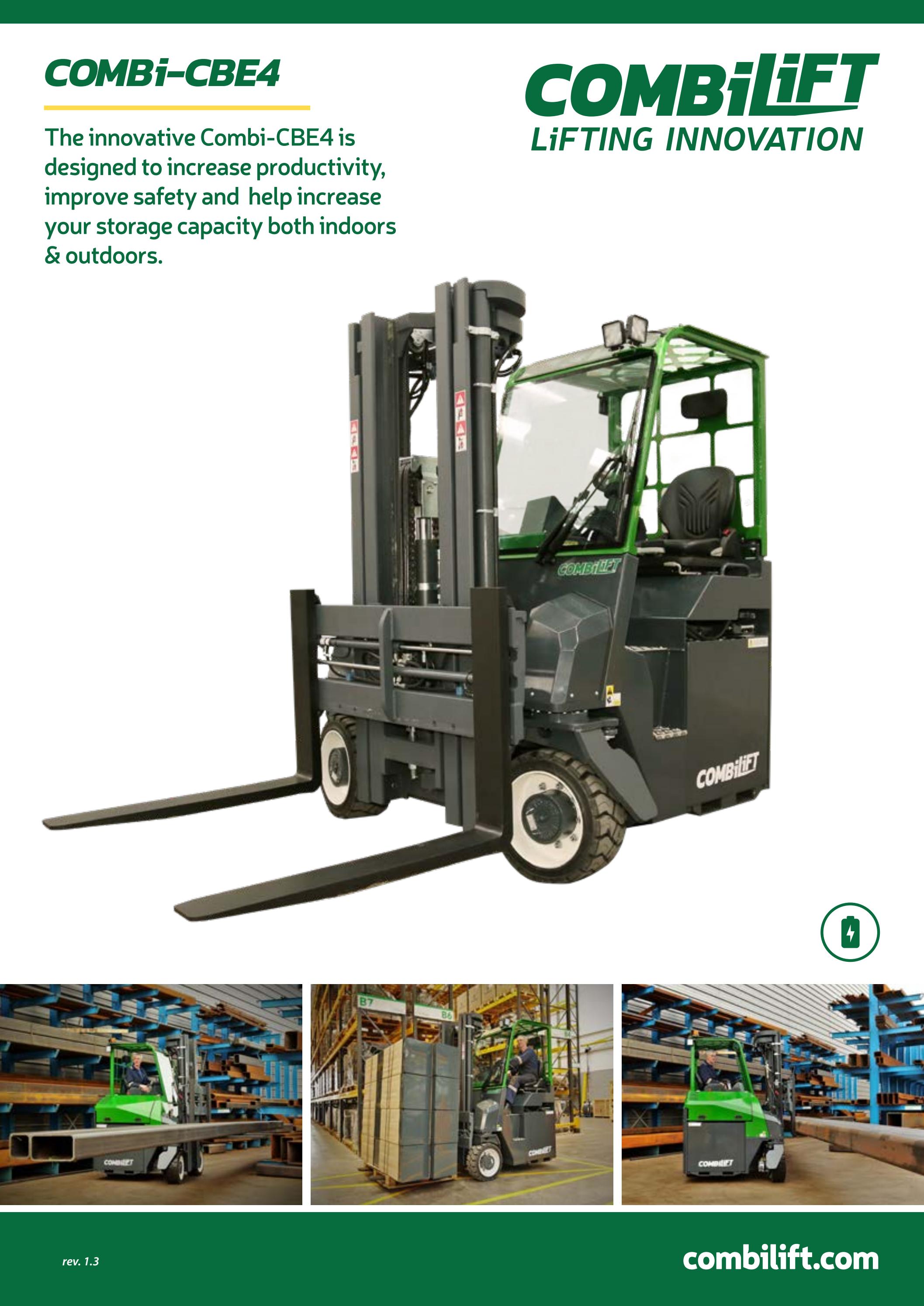 Combilift CB4E datablad by Protruck - Issuu