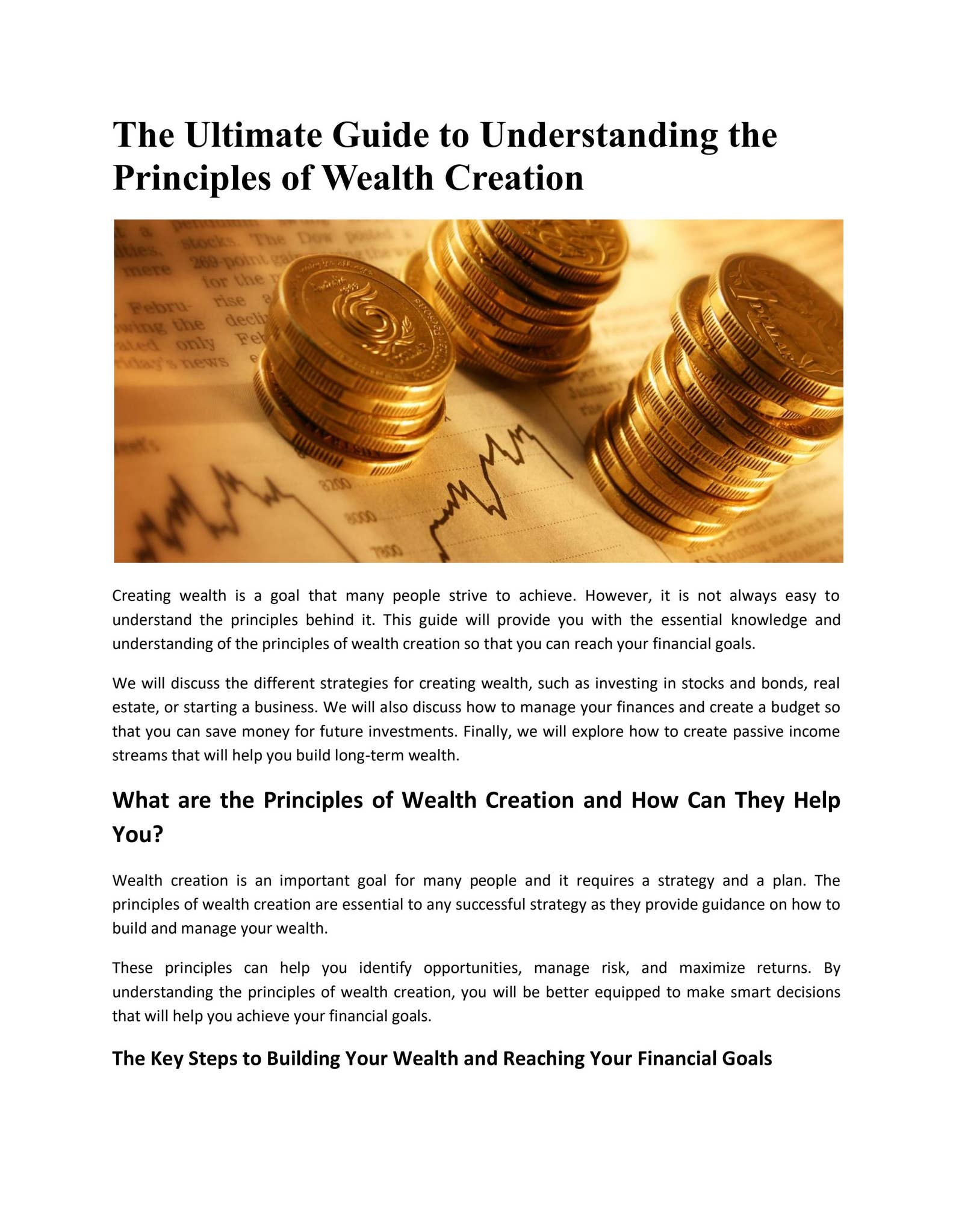 The Ultimate Guide to Understanding the Principles of Wealth Creation ...