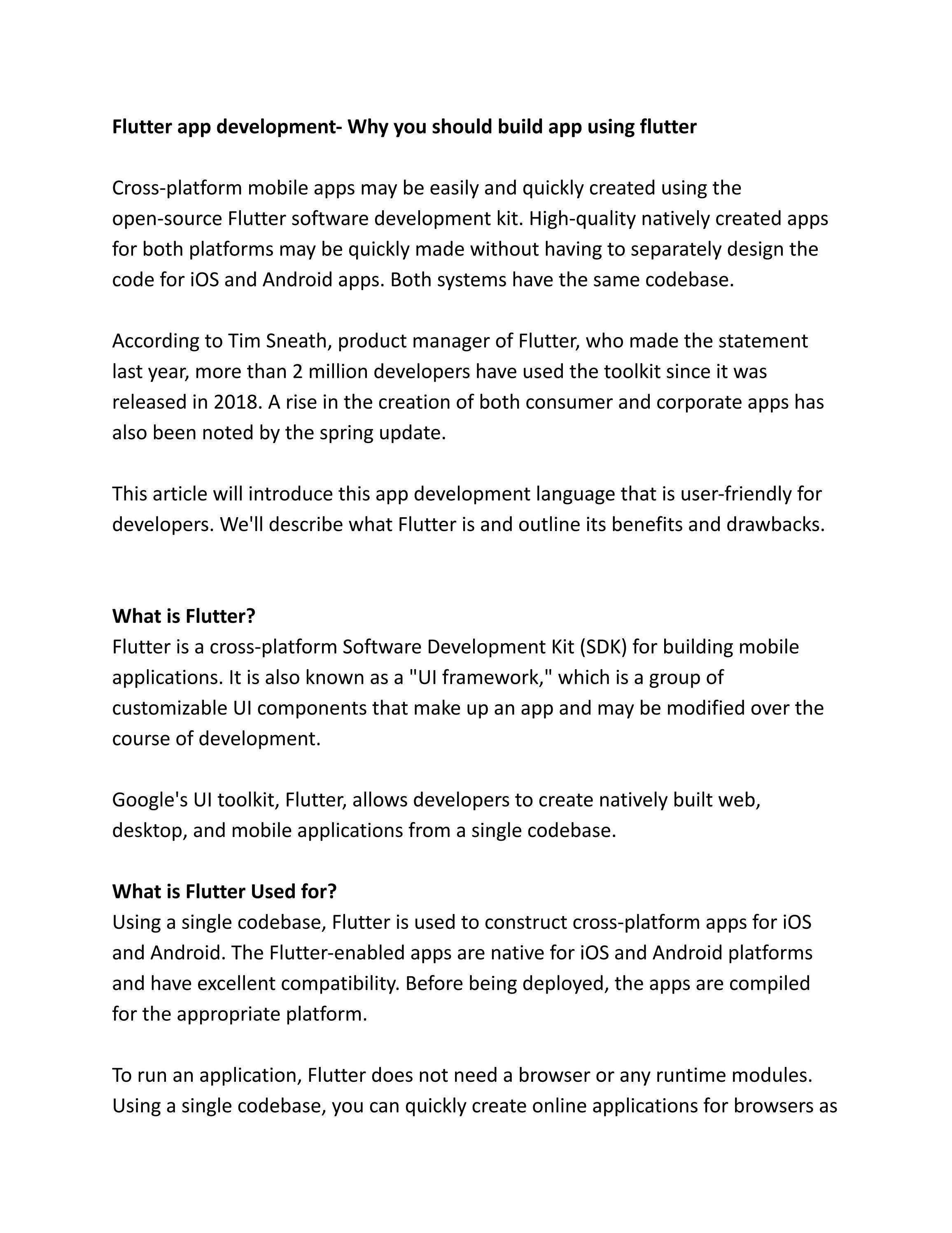 Flutter App Development Why You Should Build App Using Flutter By Yugasa Software Labs Issuu 