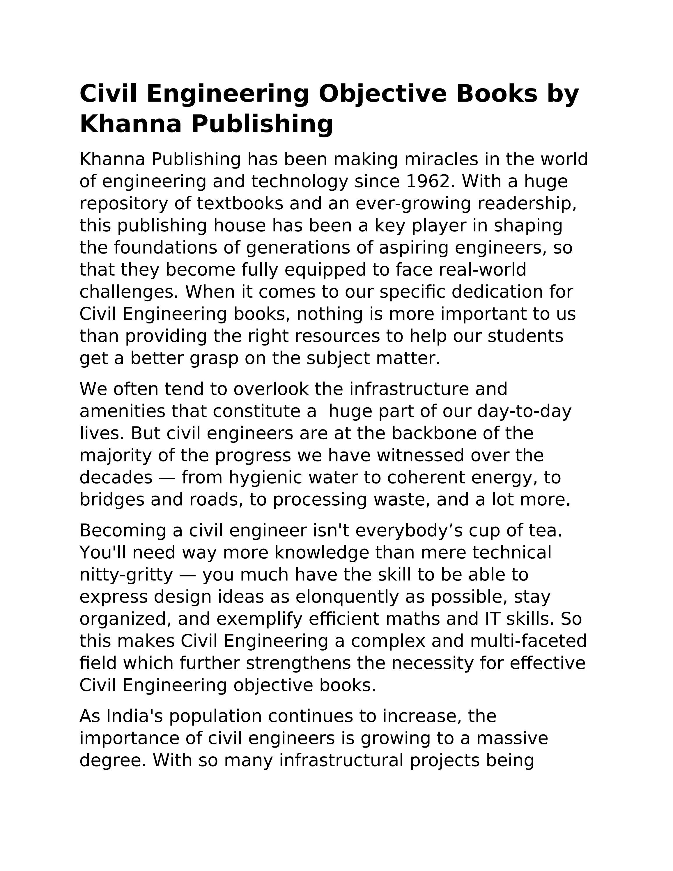 Civil Engineering Objective Books - Khanna Publishers by milanterry2022 ...