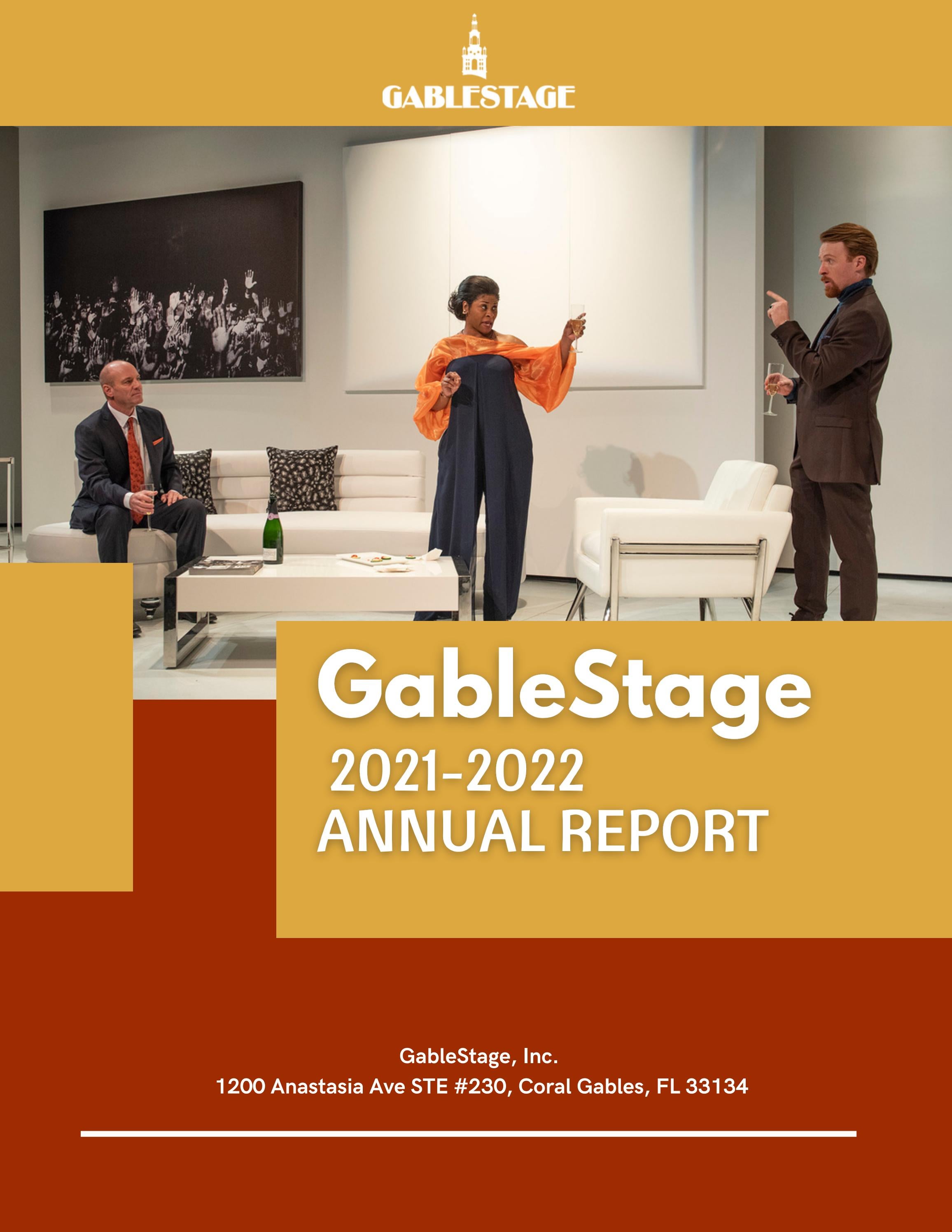GableStage 2021-2022 Annual Report by GableStage - Issuu