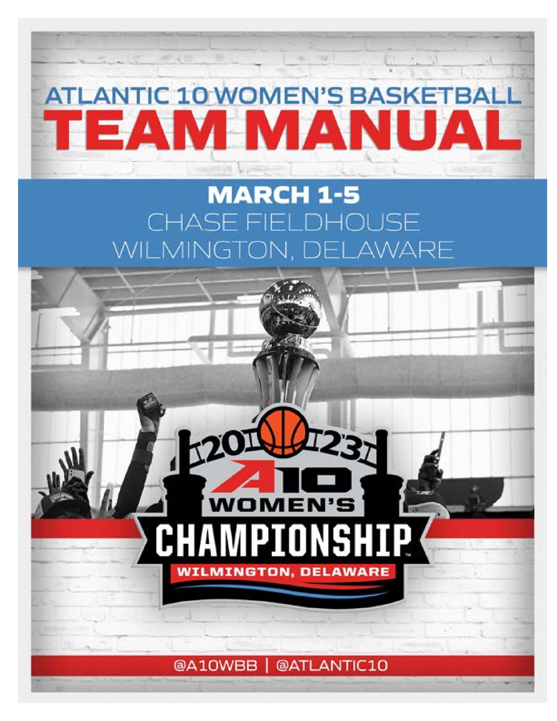2023 Atlantic 10 WBB Championship Team Manual by Atlantic 10 Conference ...