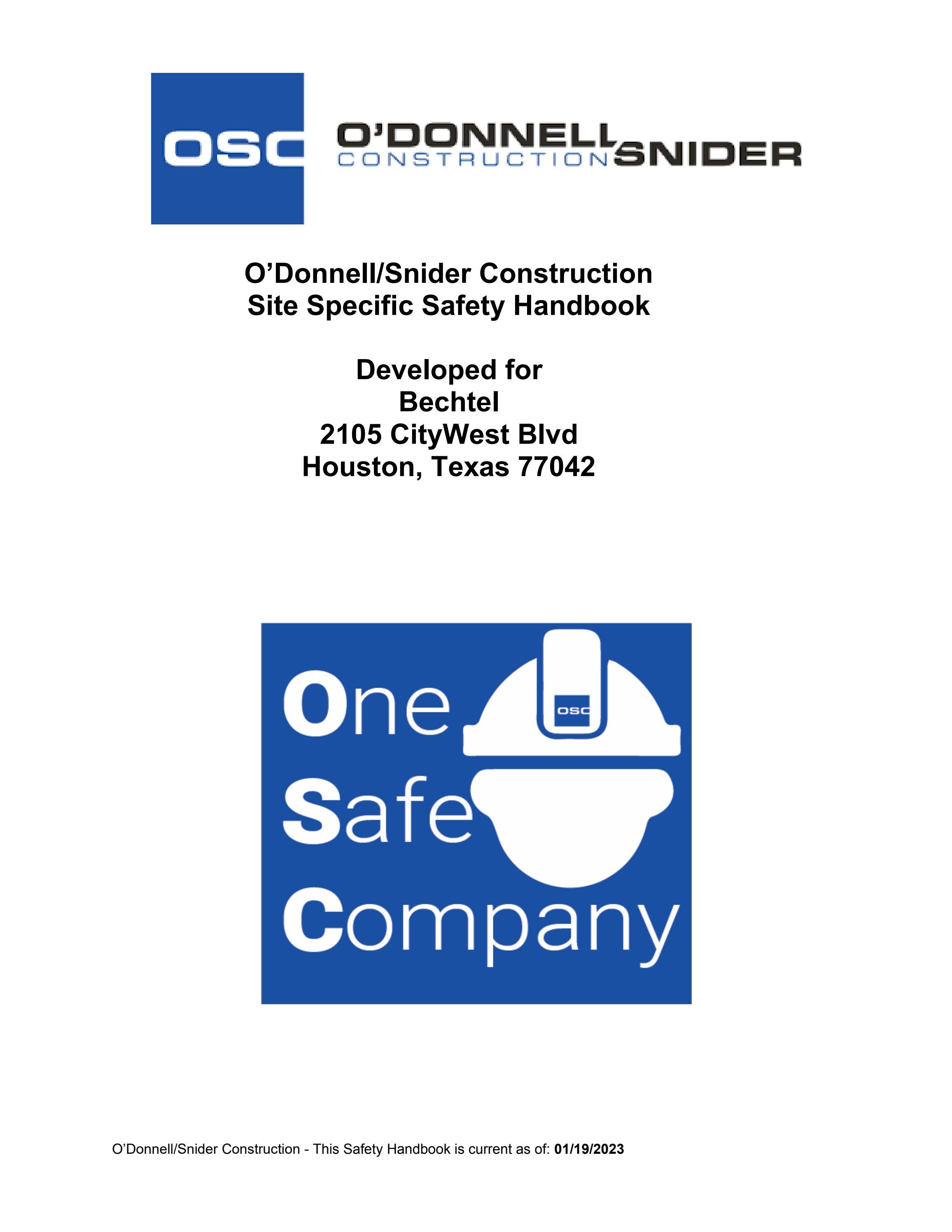 OSC Site Specific Safety Handbook_English by O'Donnell/Snider ...
