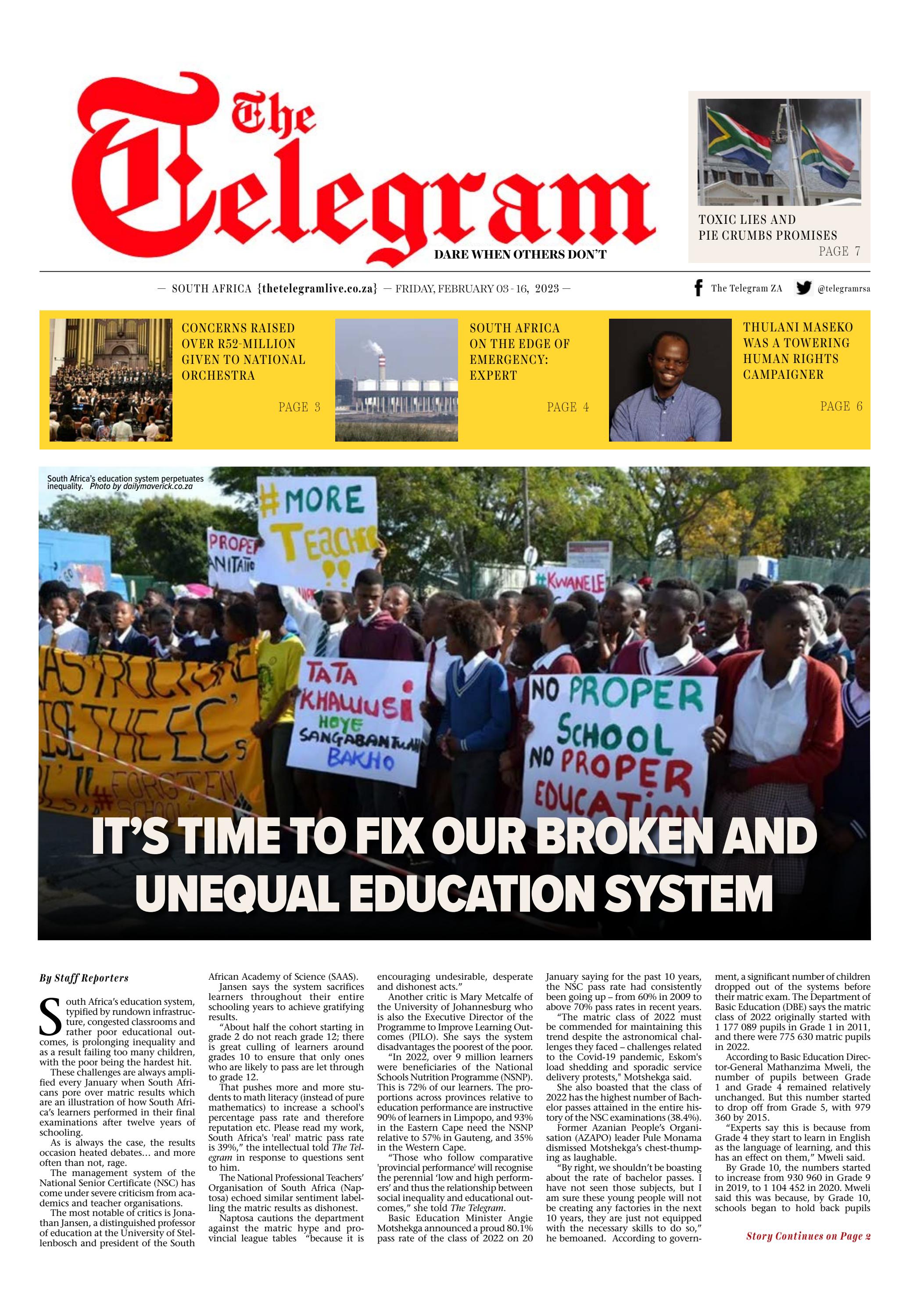 THE Telegram RSA Feb3-16 by The Telegram RSA - Issuu