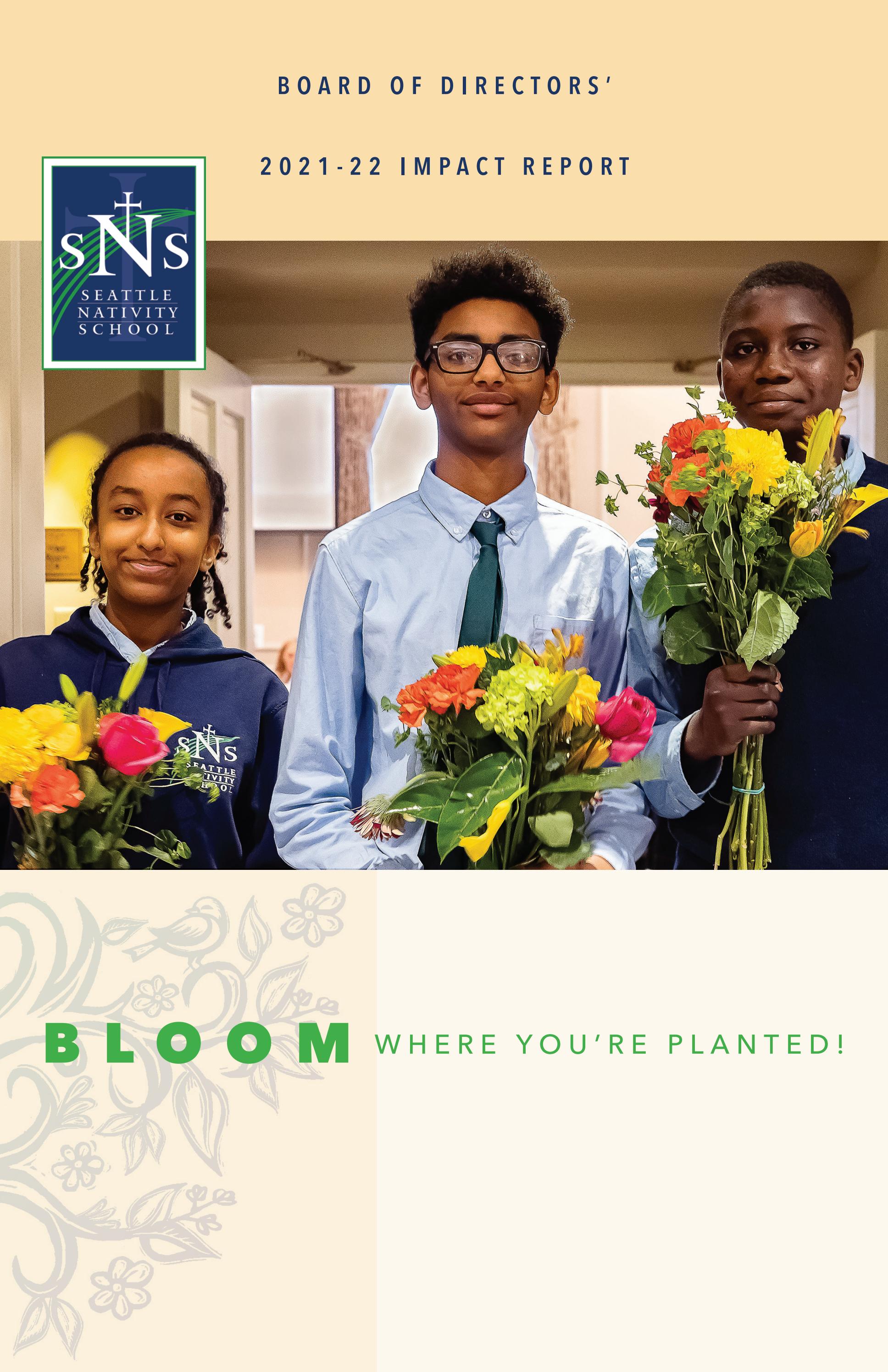 2021-22 Board of Directors' Seattle Nativity School Impact Report by ...