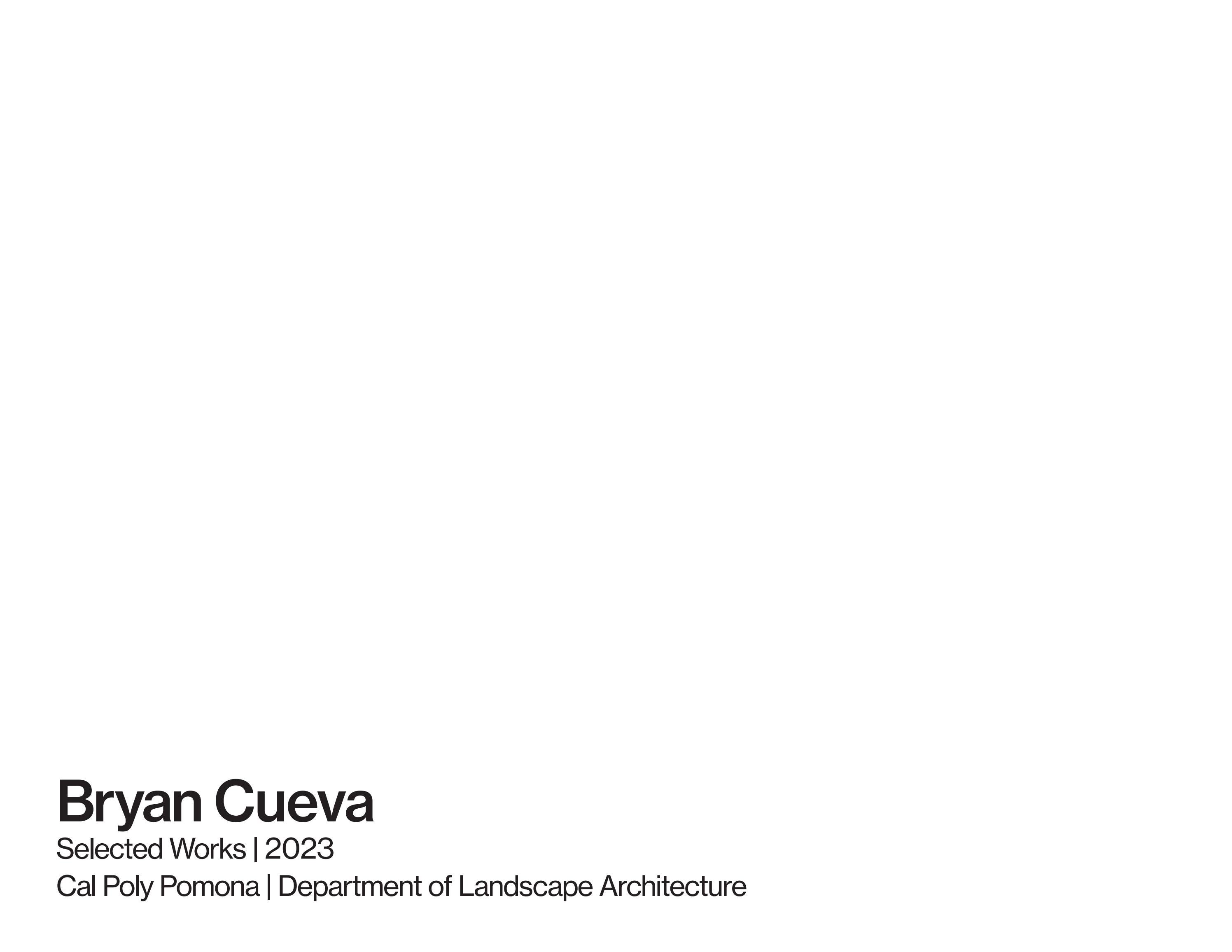 Bryan Cueva - 2023 Portfolio by Bryan Cueva - Issuu