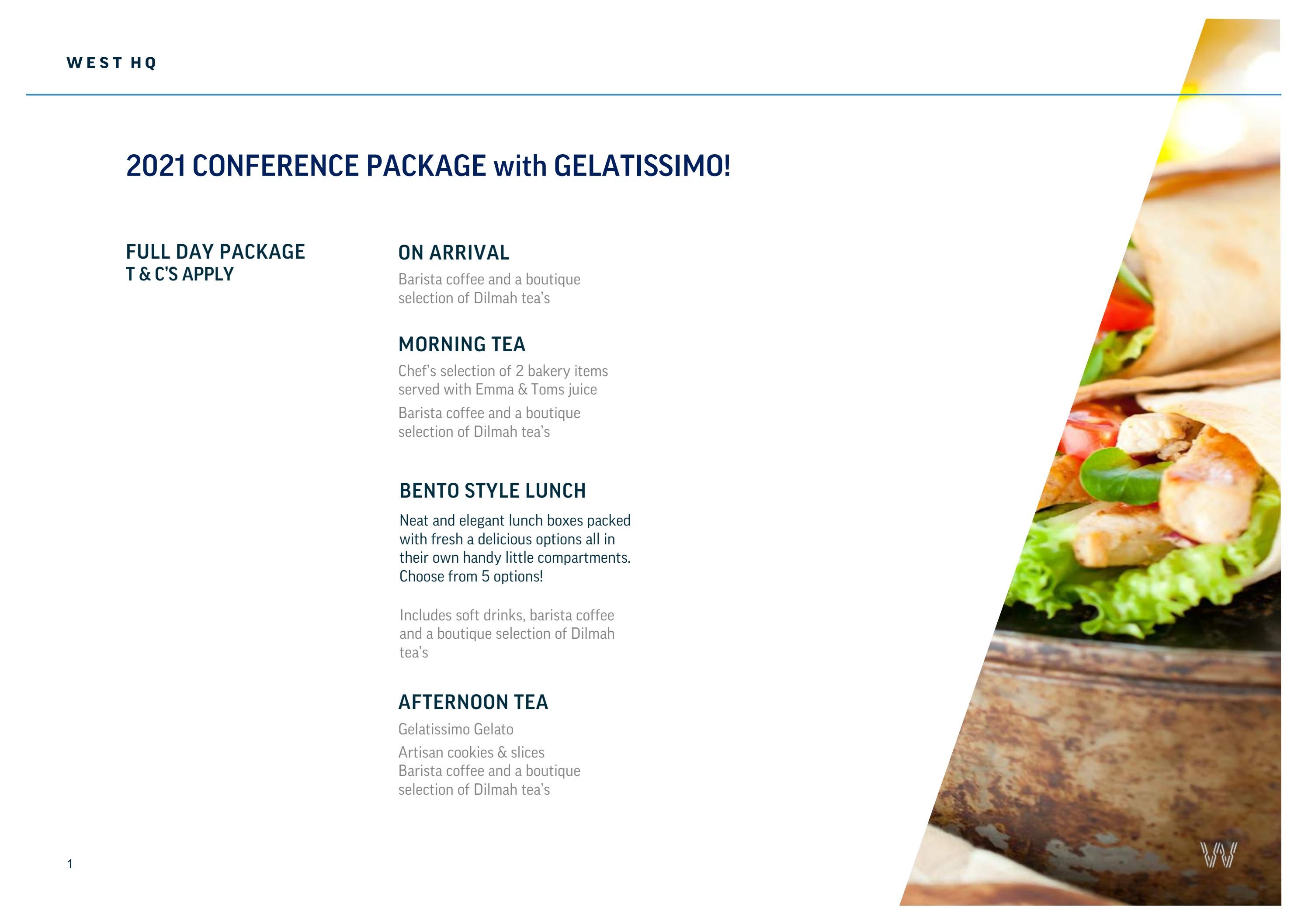 C & E – Conference Packages by westhq - Issuu