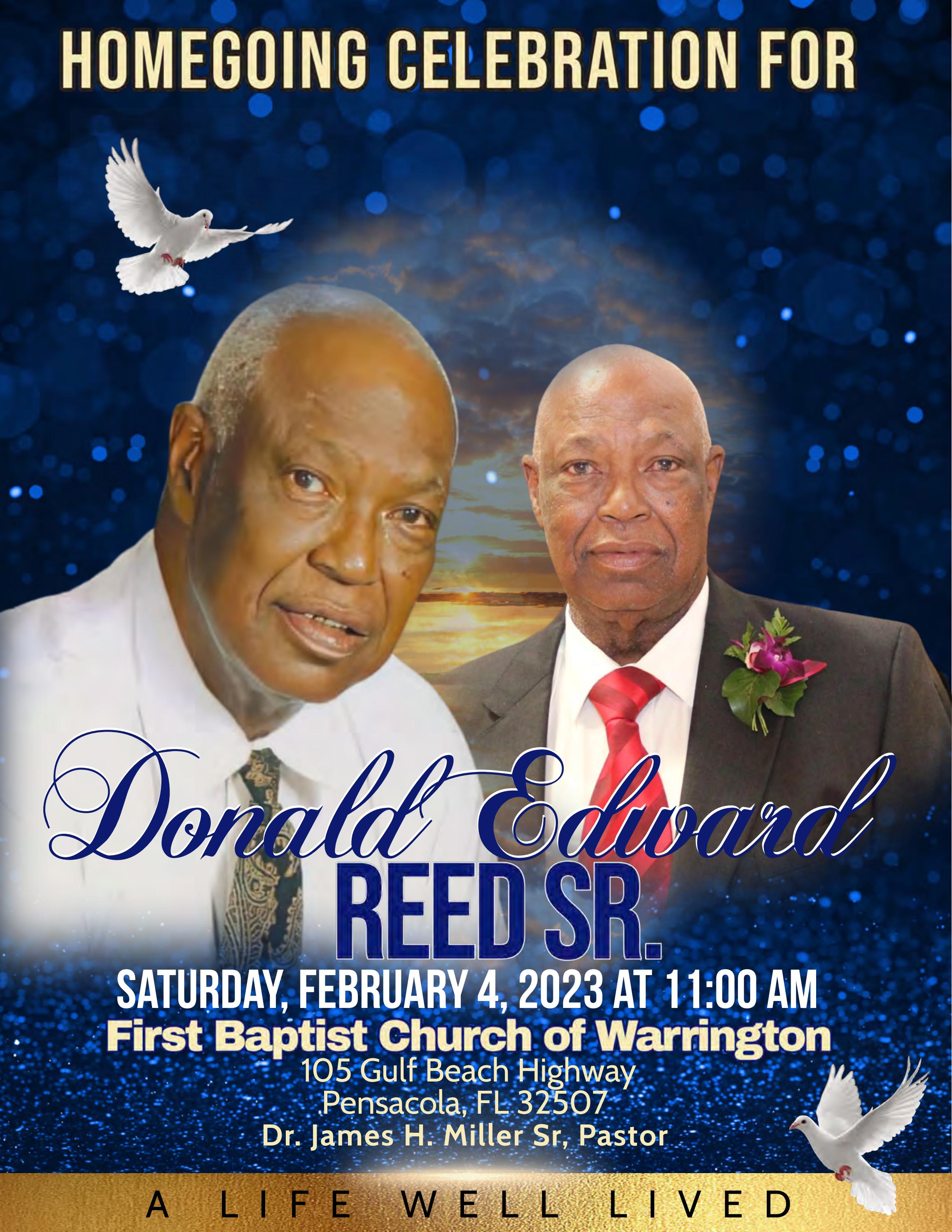Donald Reed Sr. Funeral Program by Teresa Lee - Issuu