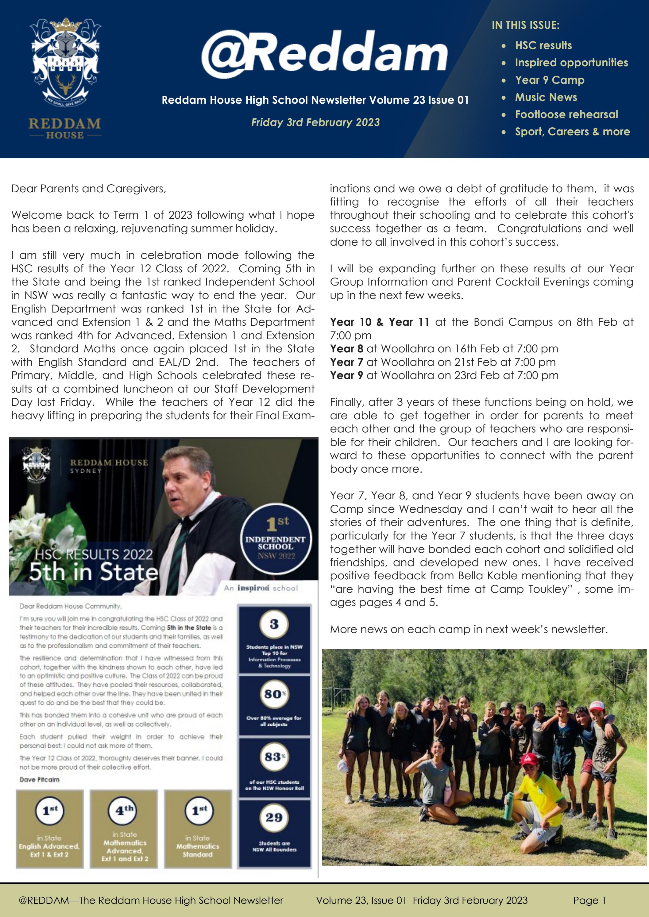 Reddam House High School Newsletter Vol 23 Issue 1 by Reddam House ...