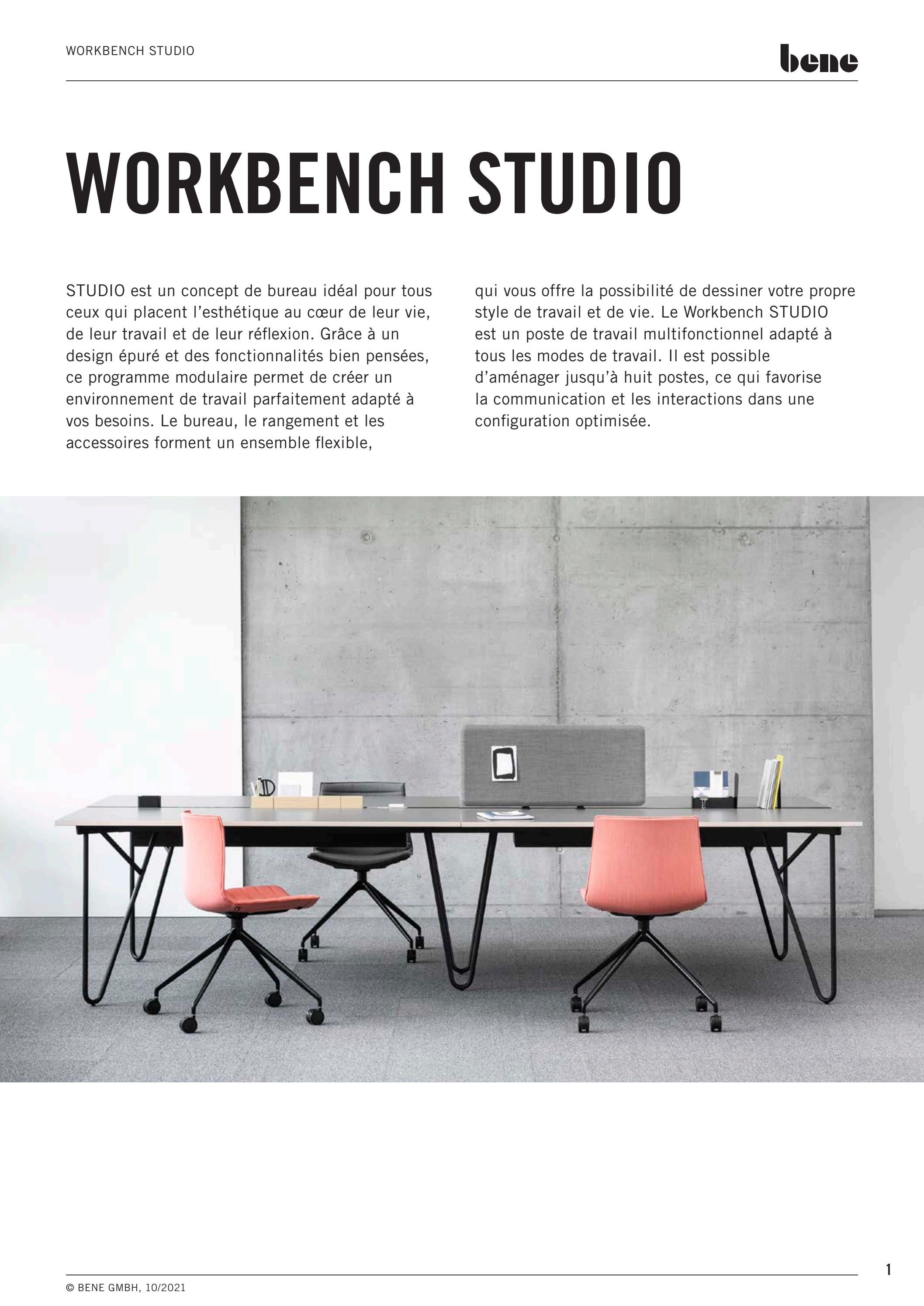fiche-technique-bene-workbench-studio by Bene Office - Issuu