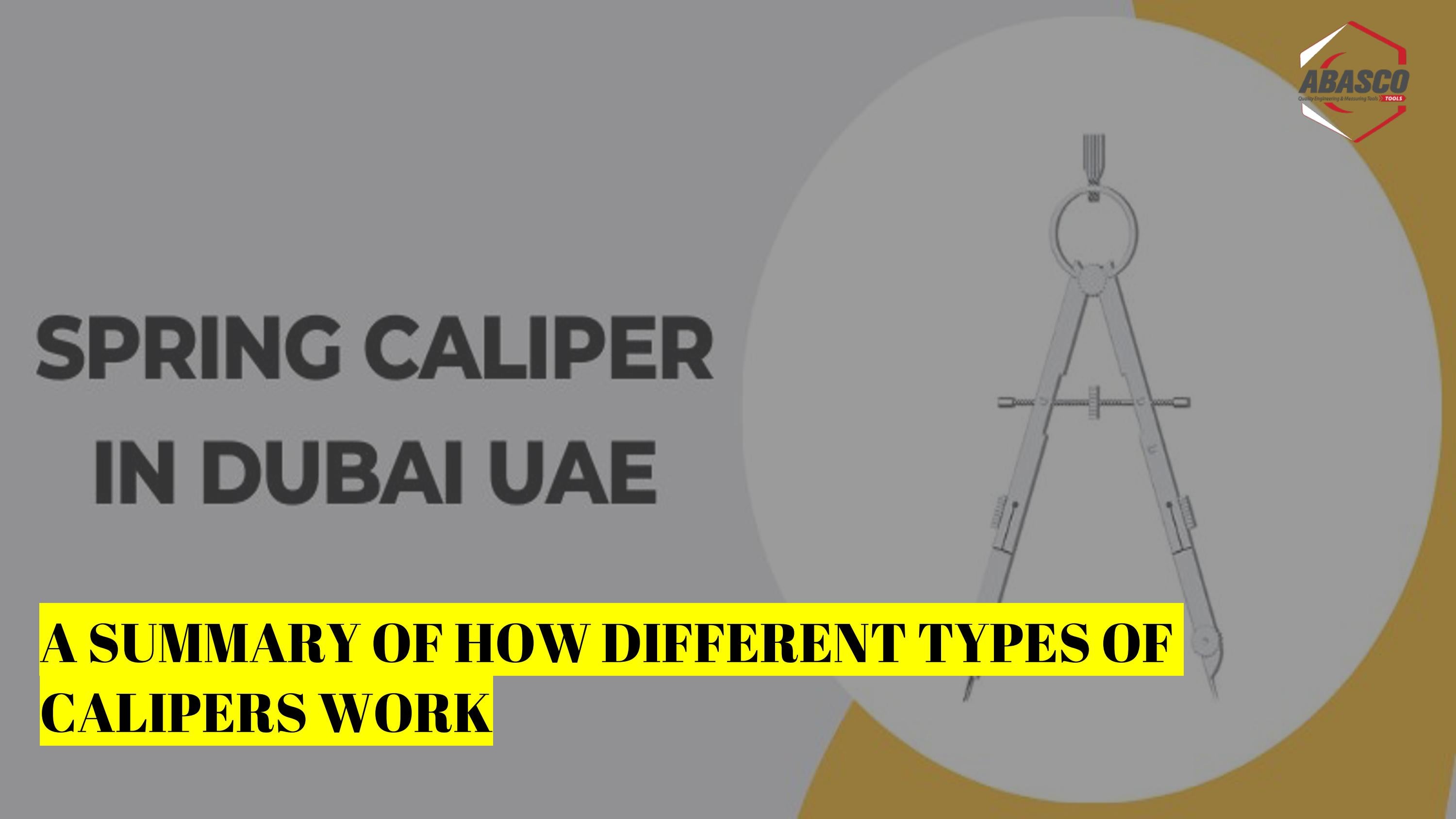 A Summary of How Different Types of Calipers Work by Tools suppliers in ...