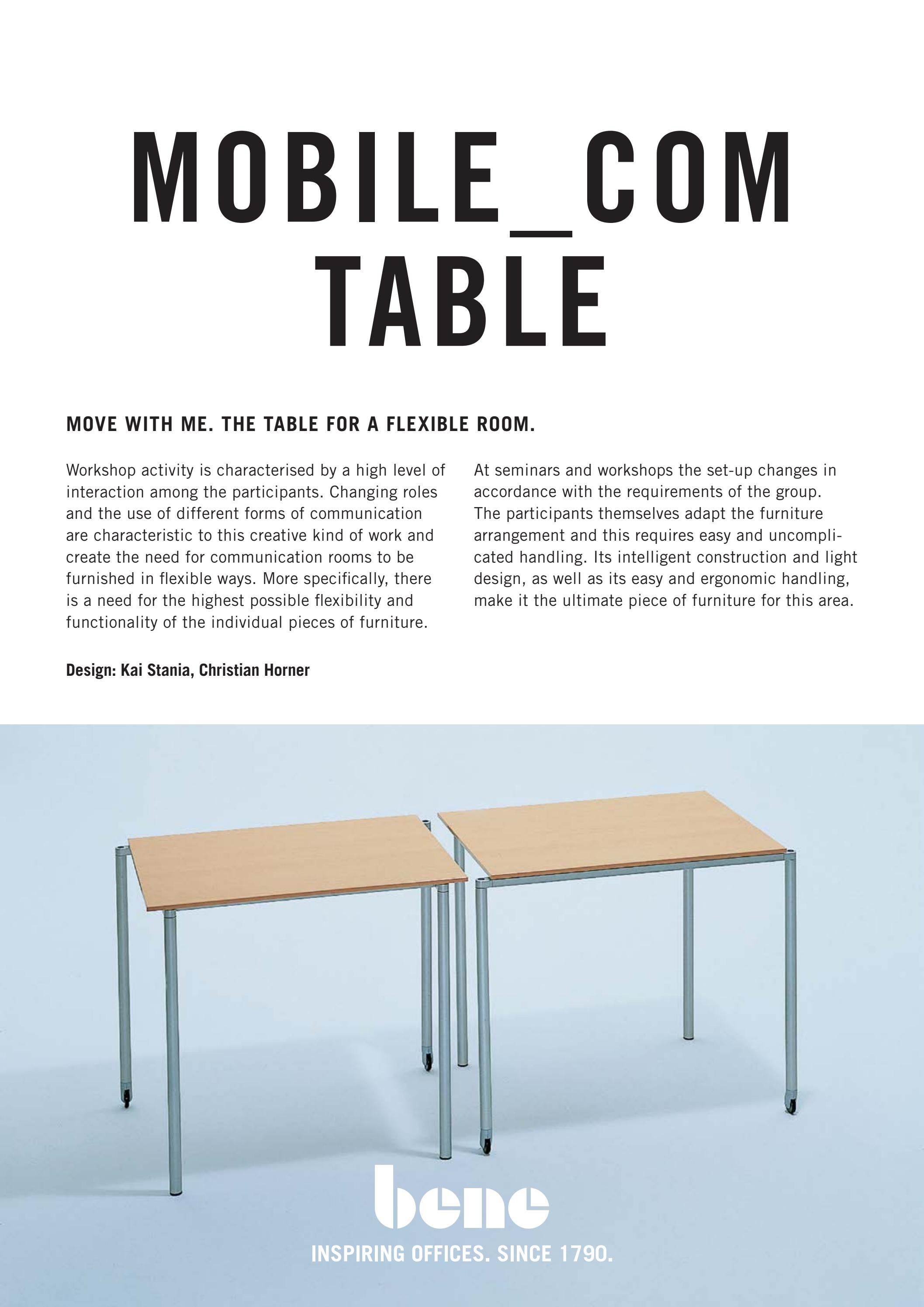 product-data-sheet-bene-mobile-com by Bene Office - Issuu
