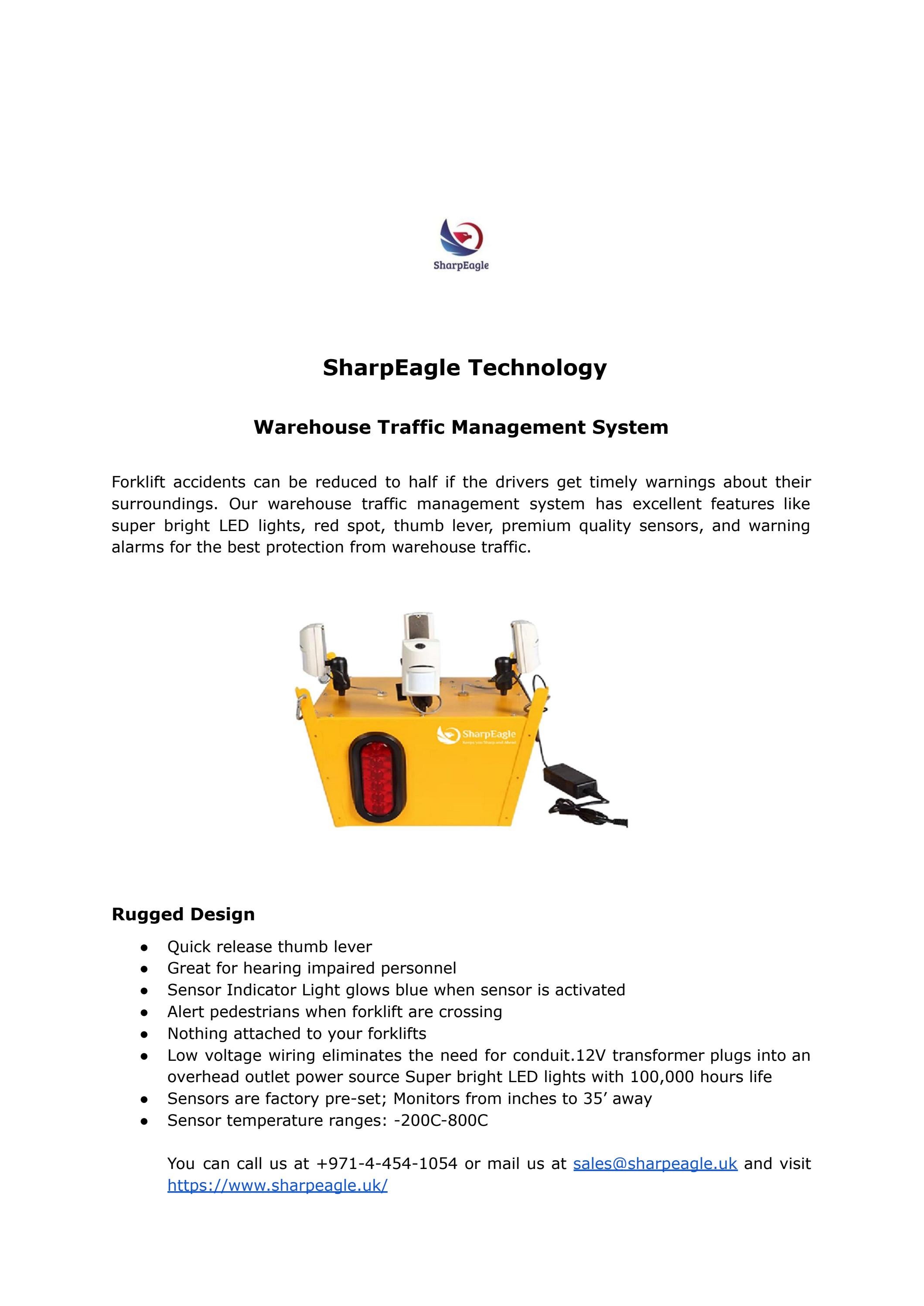 Warehouse Traffic Management System by SharpEagle Technology - Issuu
