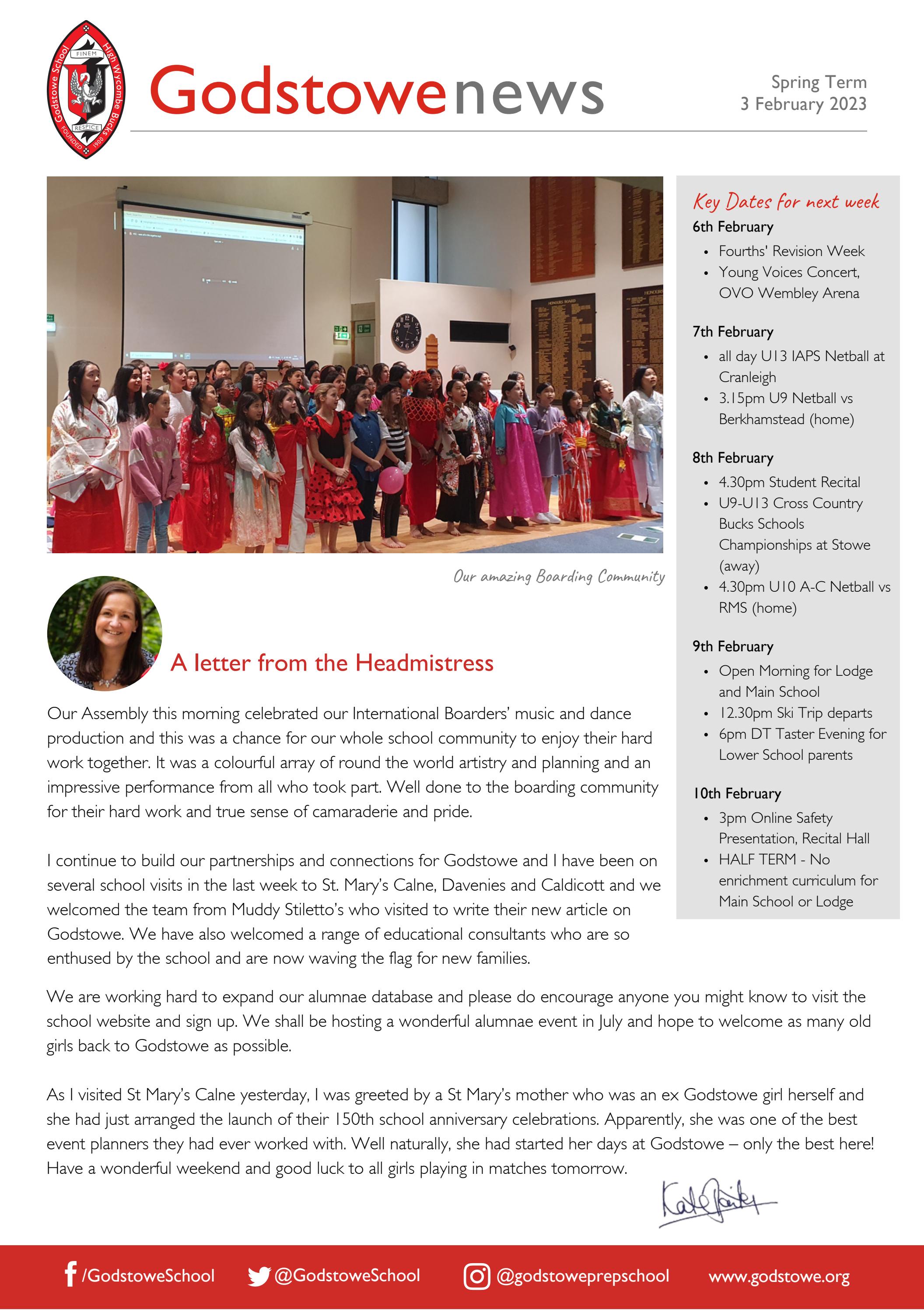 Godstowe News: Spring Term 3rd February by GodstowePrep - Issuu