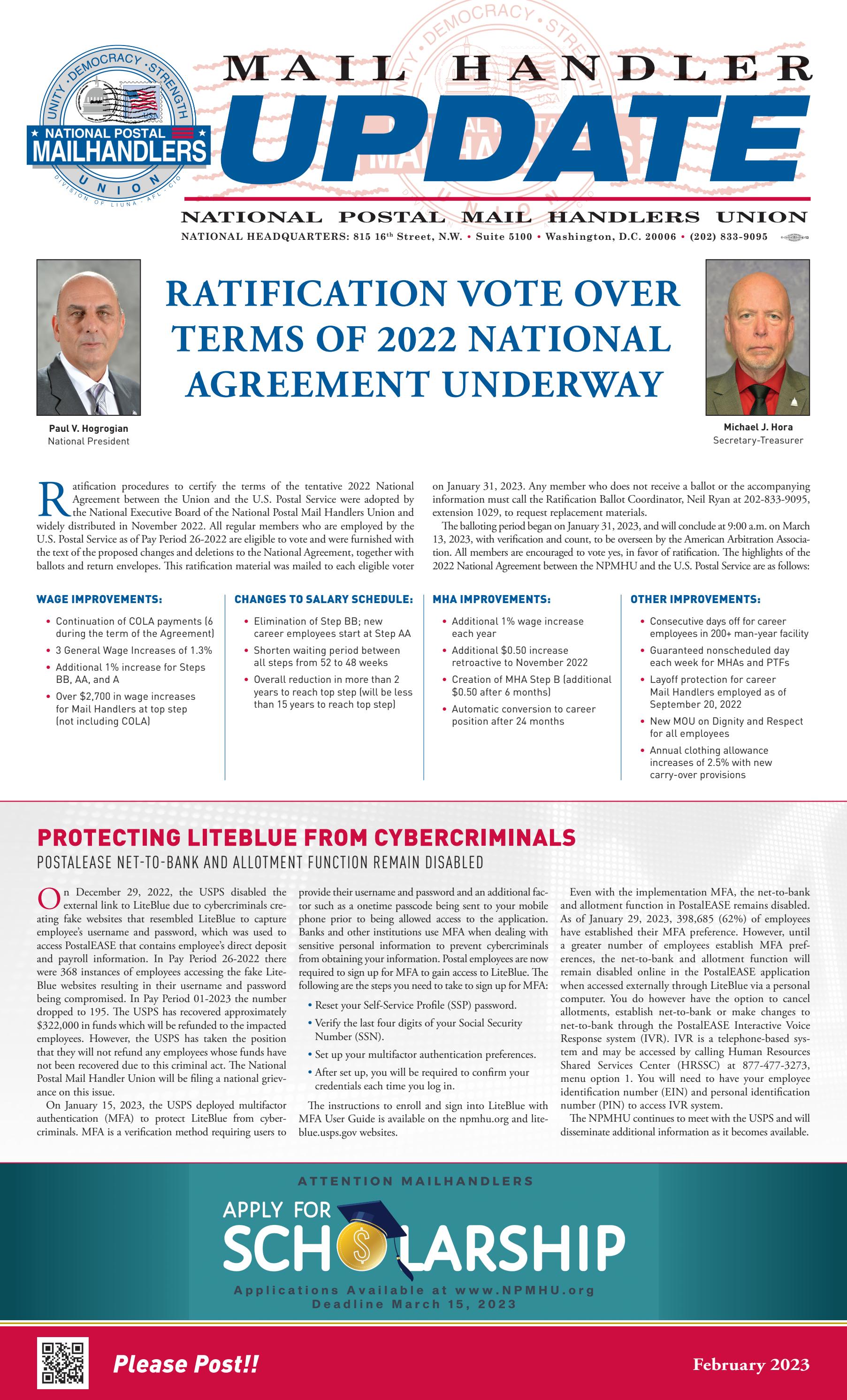 FEBRUARY 2023 by National Postal Mail Handlers Union - Issuu
