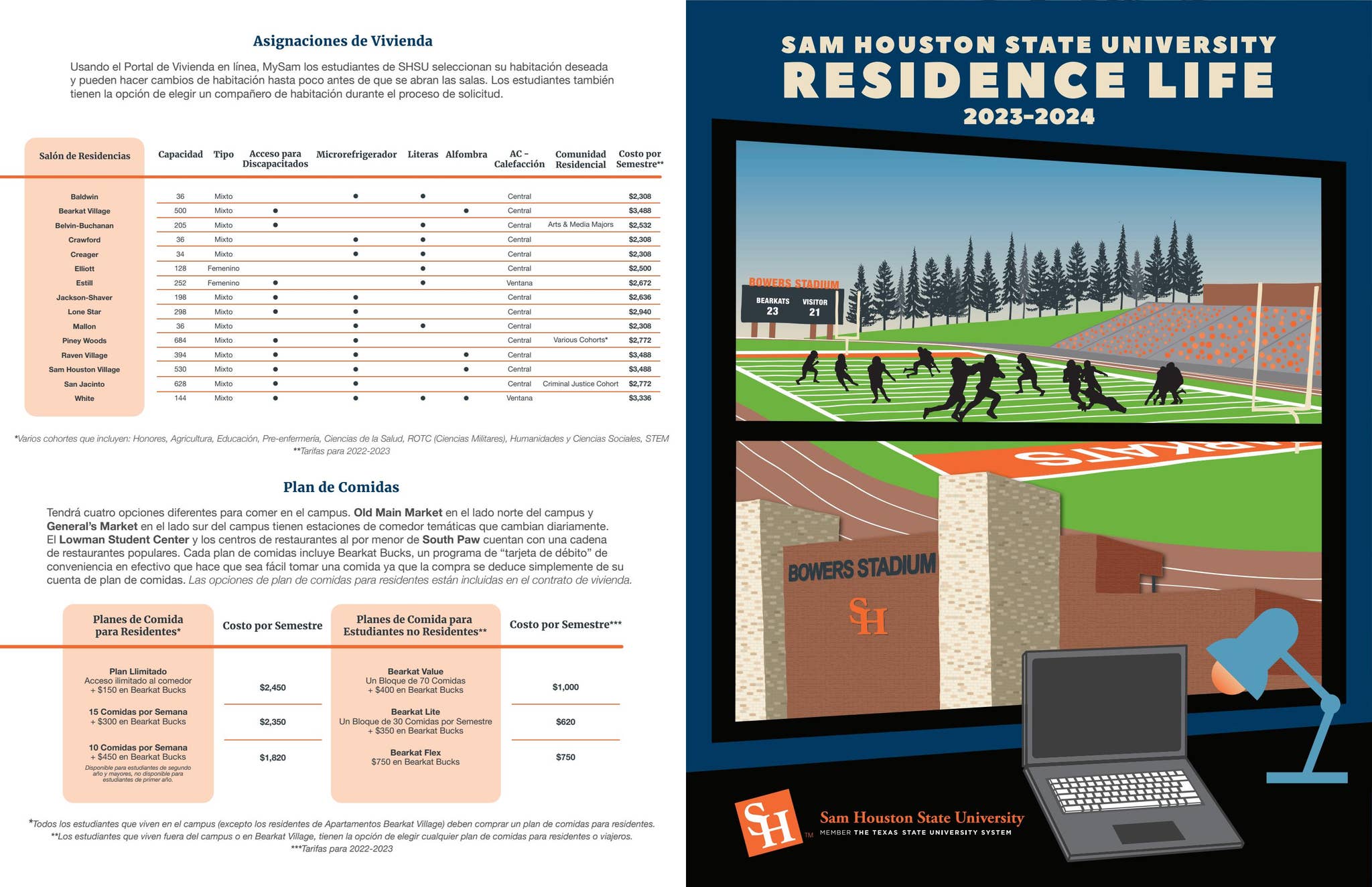 Residence Life Spanish Brochure 2023-2024 by Sam Houston State ...